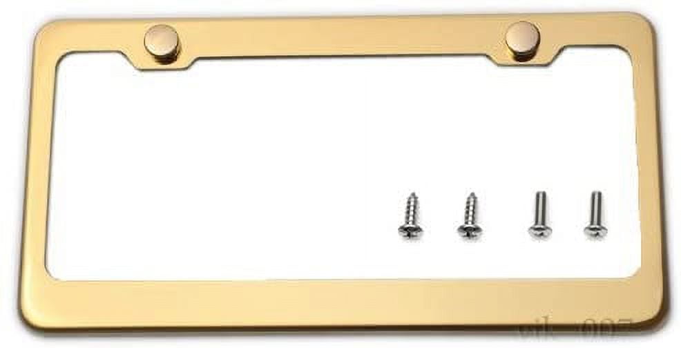 Gold Titanium License Plate Frame New - Walmart.com