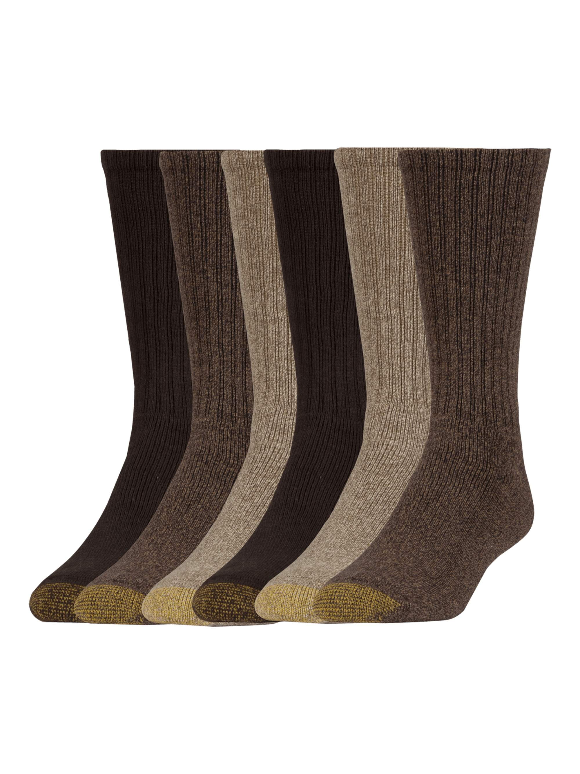 Gold Toe Men's Harrington Crew Dress Socks, Premium Soft Cotton, AquaFX ...