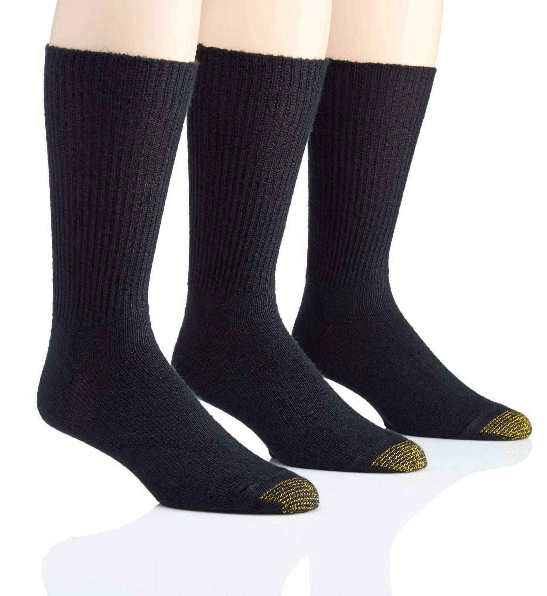 Gold Toe Men's Fluffies Crew Socks, 3 Pack - Walmart.com