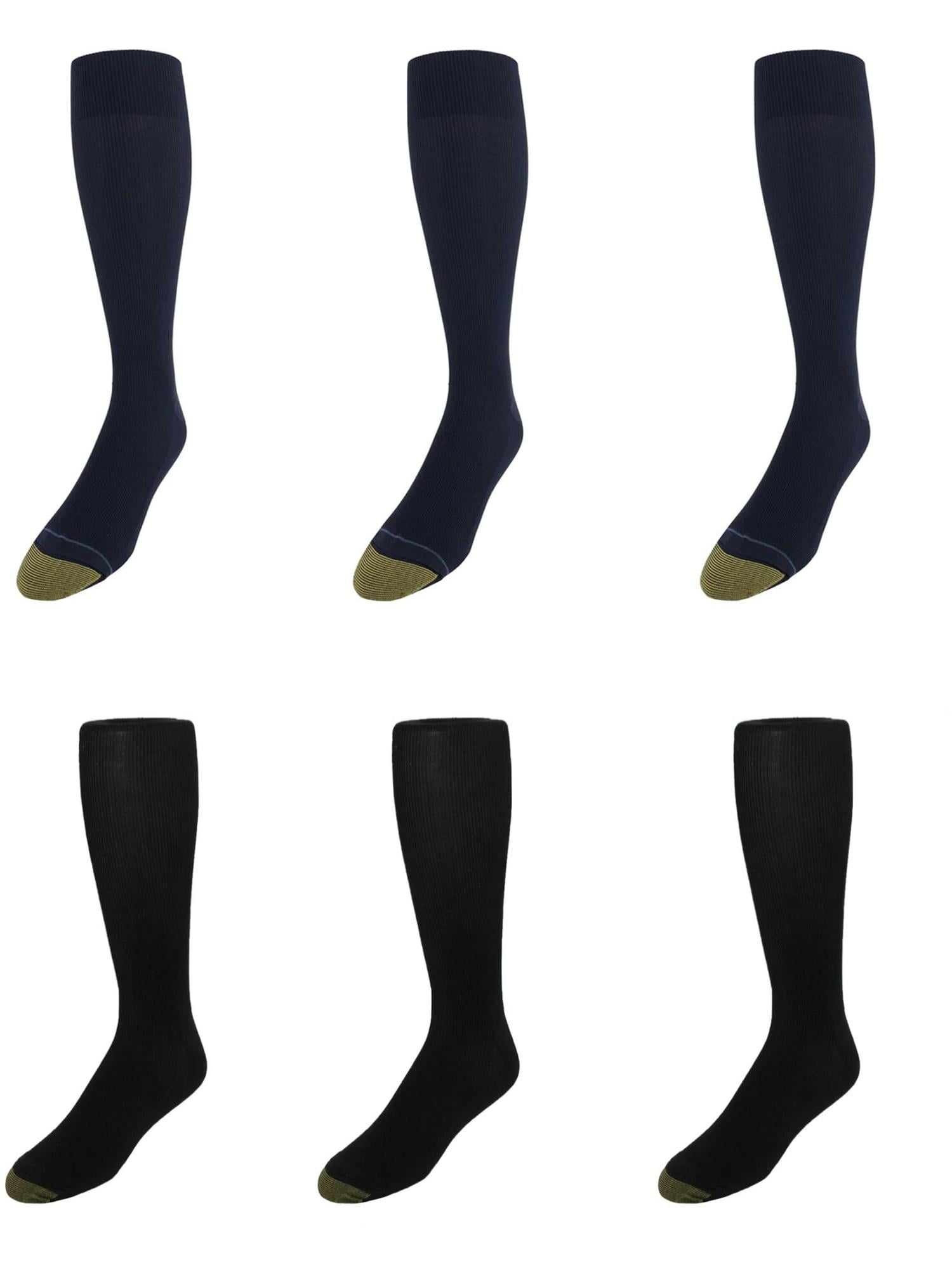 Gold Toe Metropolitan Moisture Control OTC Socks (Pack of 6) (Men ...