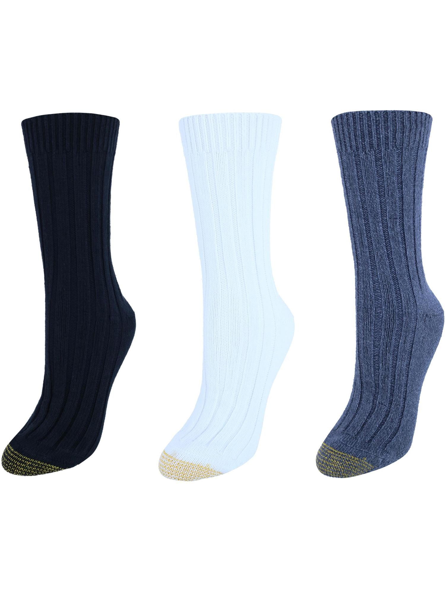 GOLDTOE Weekender Socks, Women, 3 Pair Pack, Cotton Blend, Casual ...