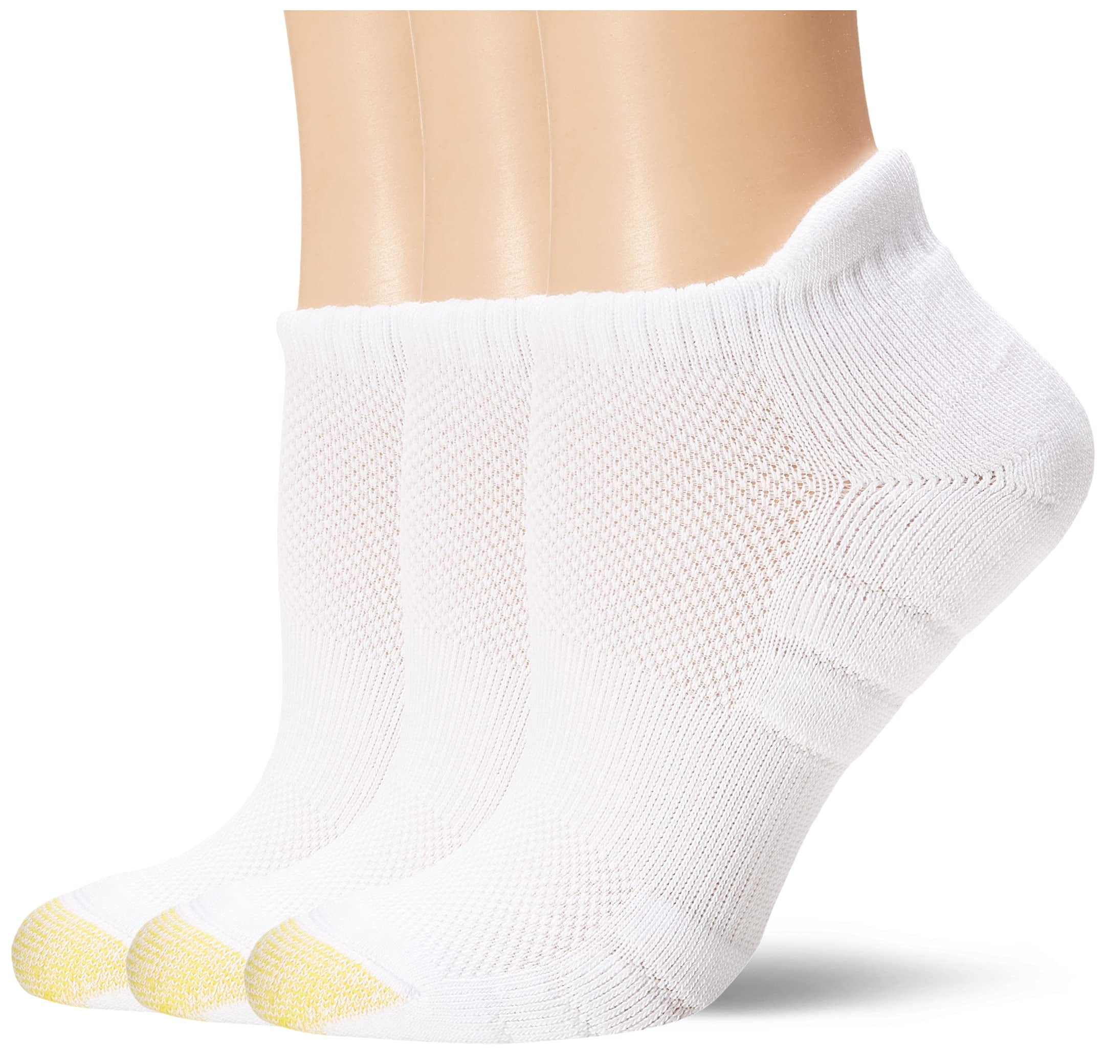 Gold Toe Women's Aquafx Zone Liner Socks with Tab, 3-Pairs, White ...