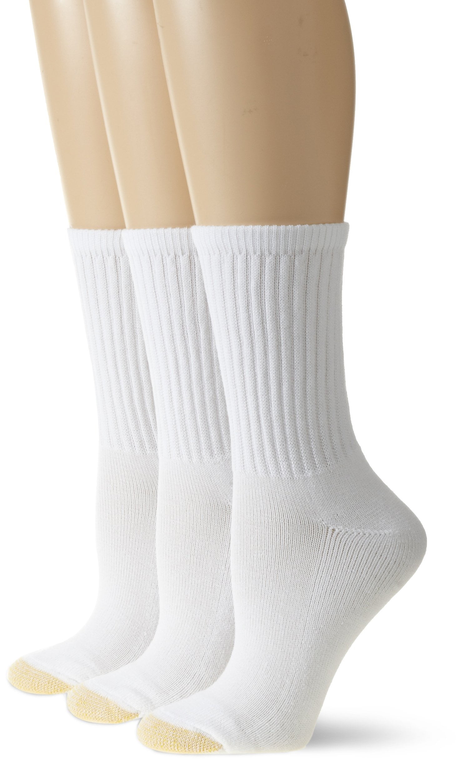 Gold Toe Women's Hydro Teck Crew Socks, 3-Pairs, White, Large - Walmart.com