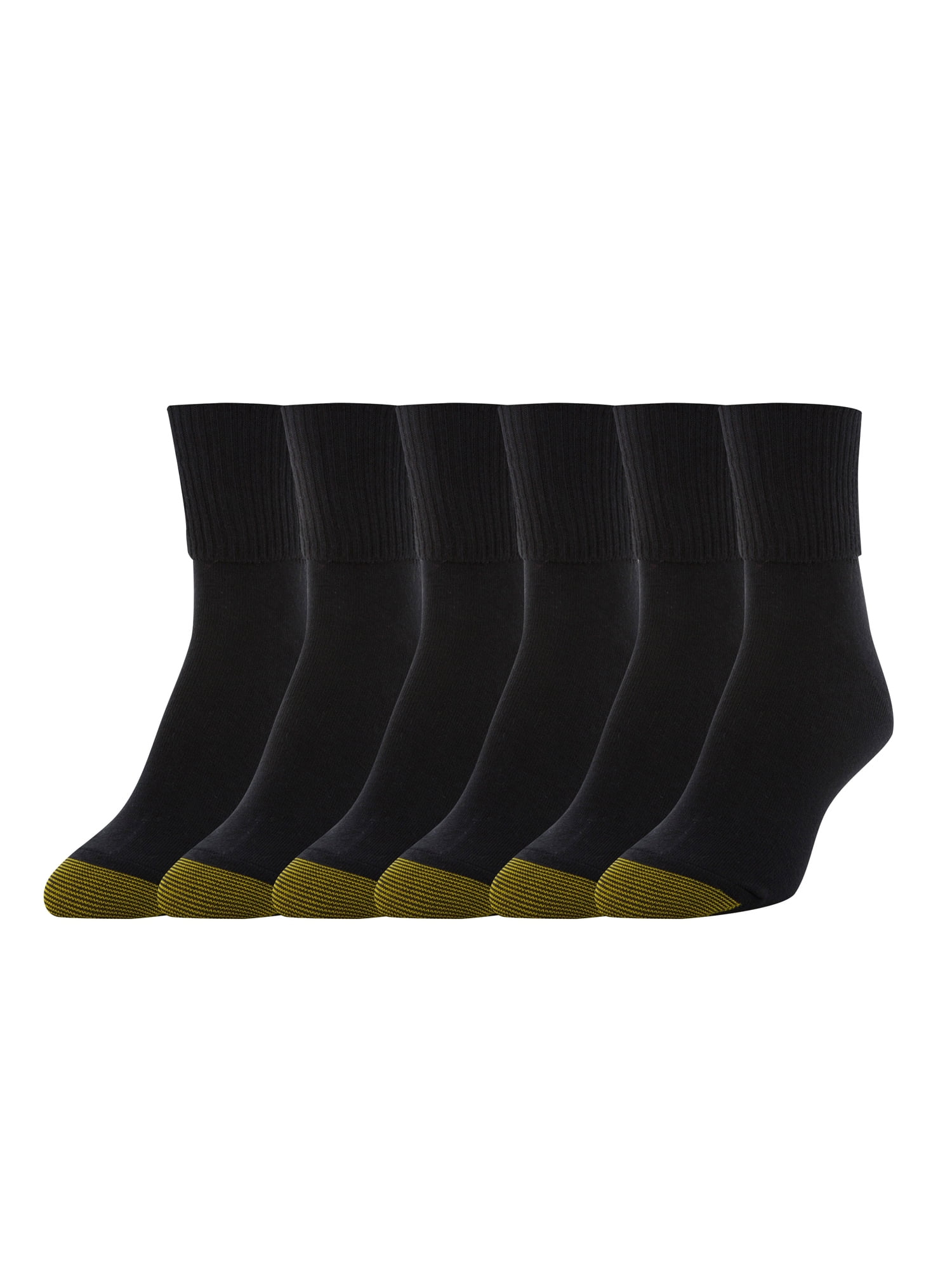 Gold Toe Women's Turn Cuff Socks, 6 Pairs - Walmart.com