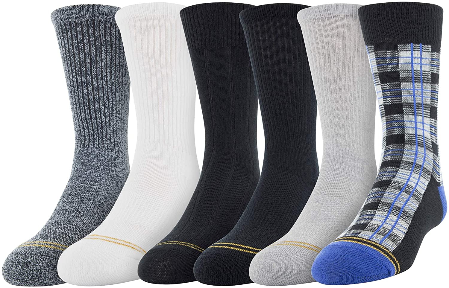 Gold Toe boys Total Package Crew Socks, 6 Pairs - Walmart.com