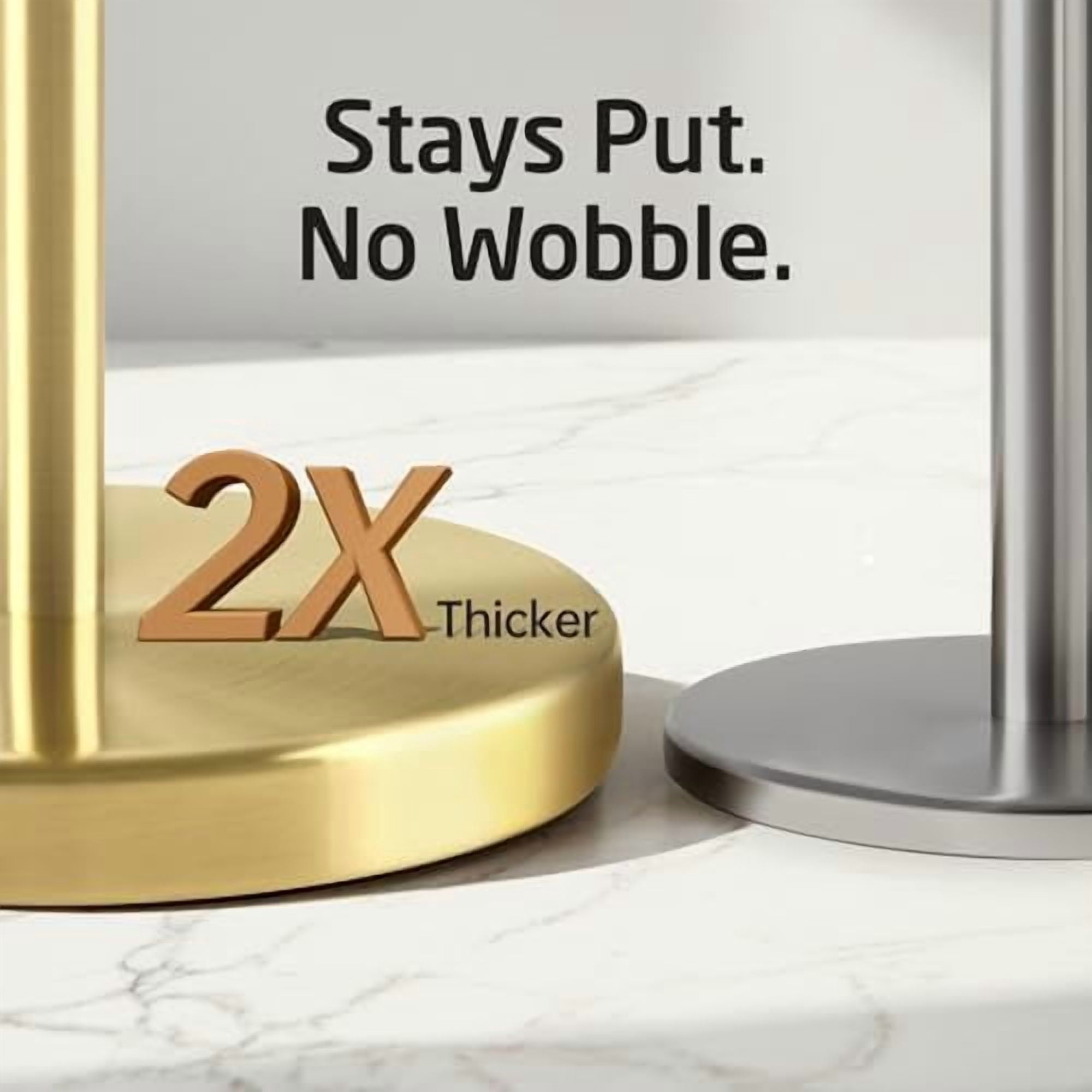 Gold Toilet Paper Holder Free Standing SUS 304 Stainless Steel ...