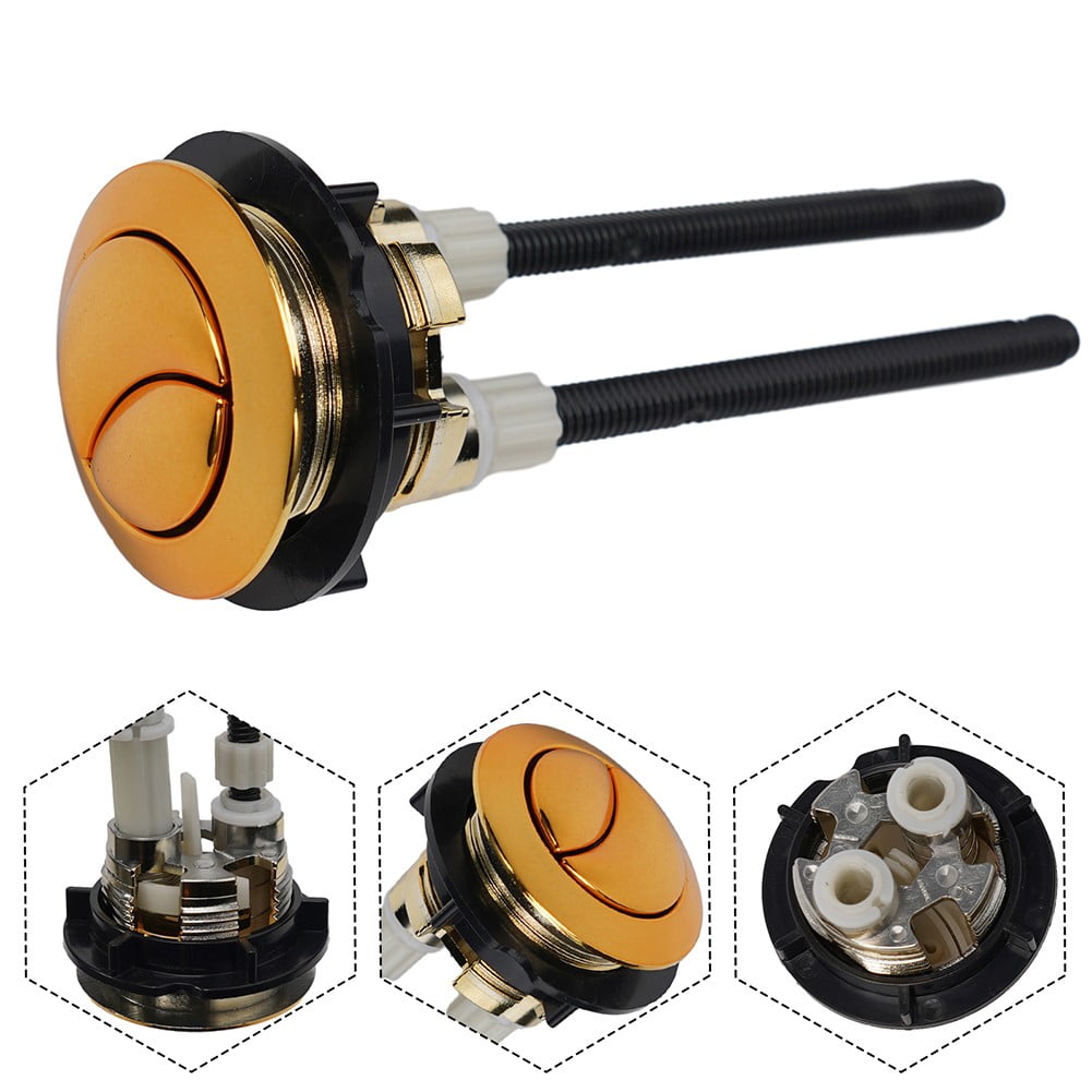 Gold Toilet Push Button for Mechanical Top Flush Valve Dual Flush 38Mm ...