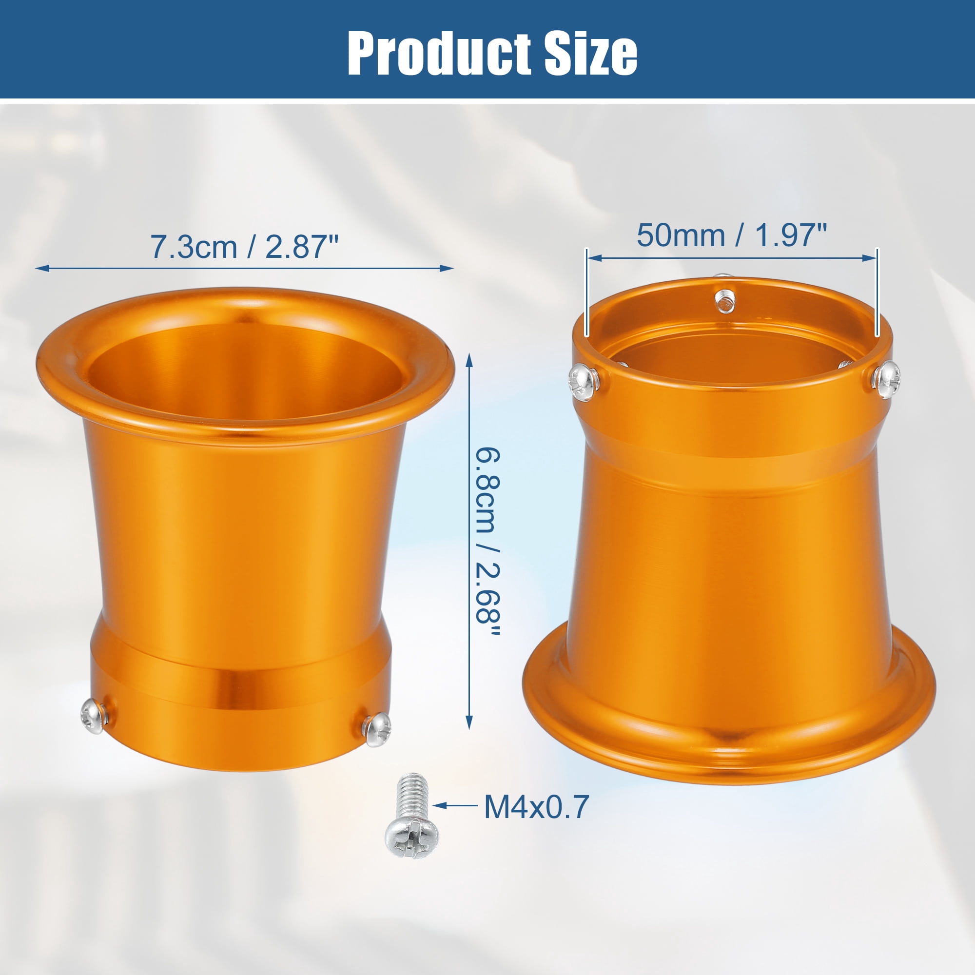 Gold Tone 50mm-Motorcycle Carburetor, Air Pound Carb, Funnel Pipe ...