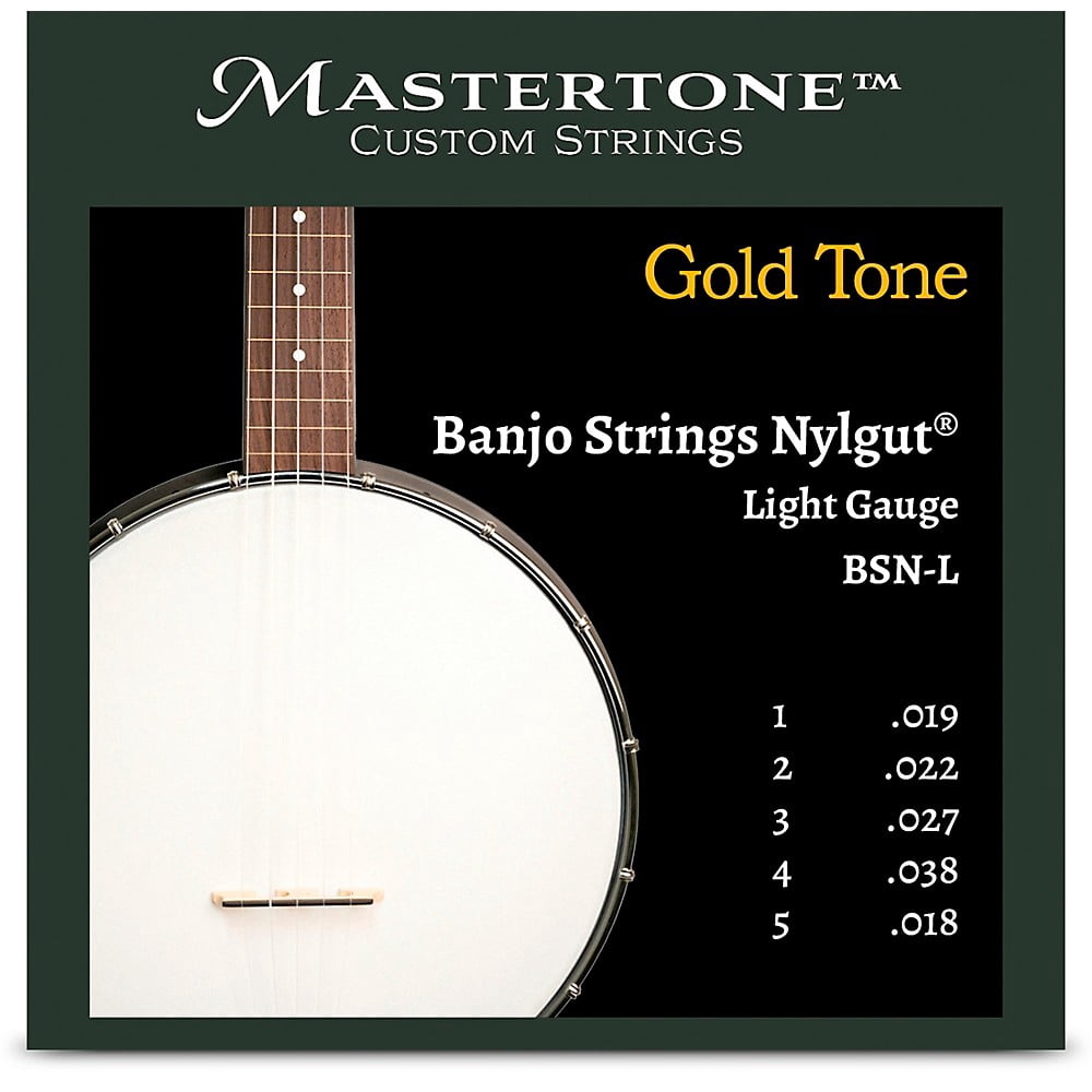 Gold Tone BSN-L Nylgut Light Gauge Banjo Strings - Walmart.com