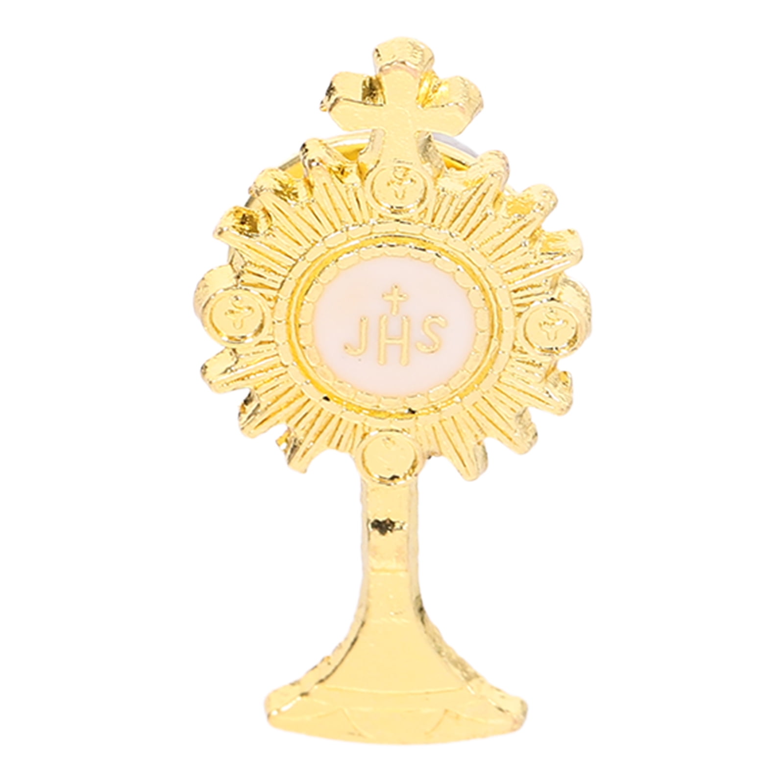 Gold Tone Breast Pin, Chalice Cross Lapel Pin First Communion Chalice ...
