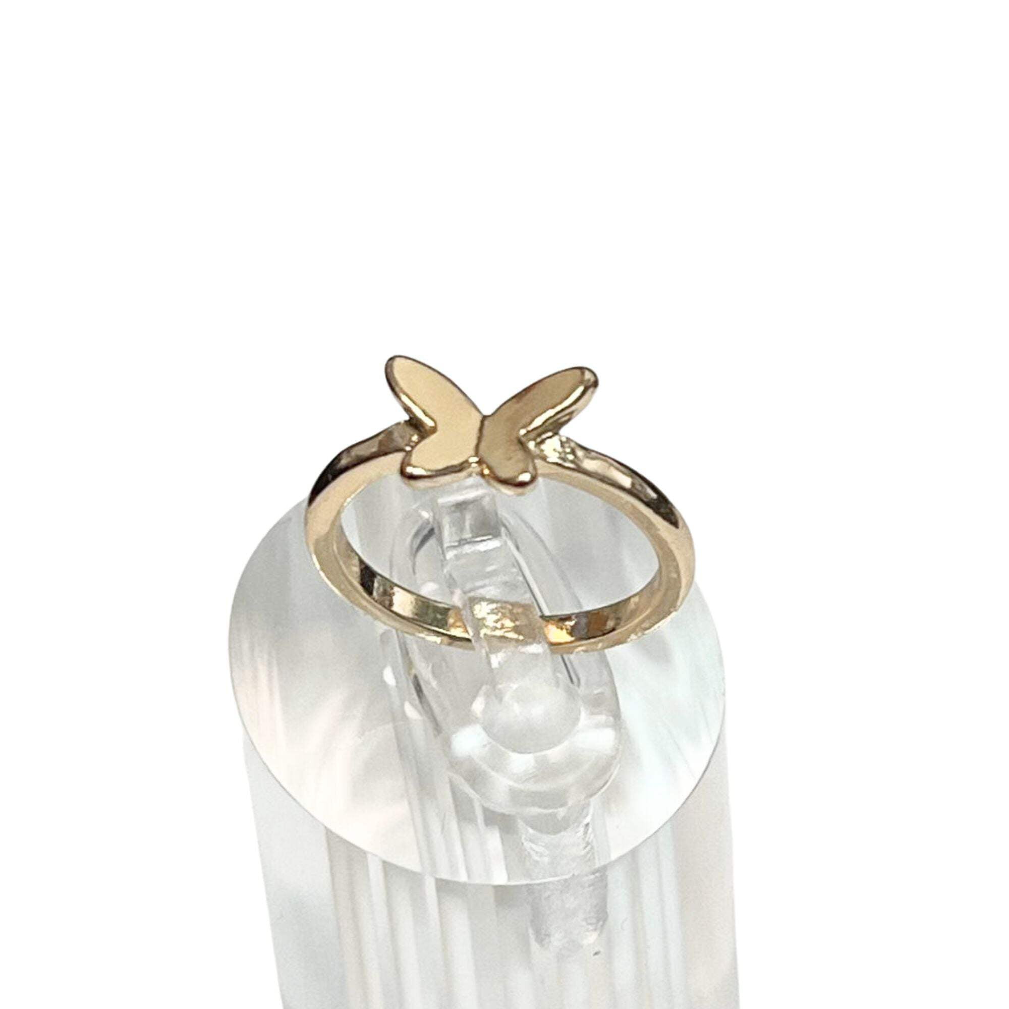 Gold-Tone Butterfly Ring – Simple Fashion Accessory - Walmart.com