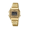 Gold- Tone Digital Retro Ladies' Watch, LA680WGA-9B - Walmart.com
