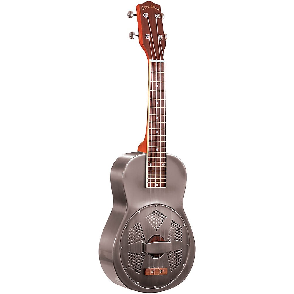Gold Tone Left-Handed ResoUke Concert-Scale Metal Body Resonator ...