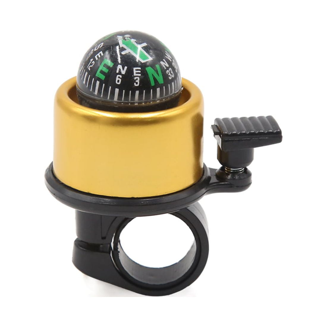 Gold Tone Sport Bike Bicycle Bell Sound Compass 22mm Handlebar Safety ...