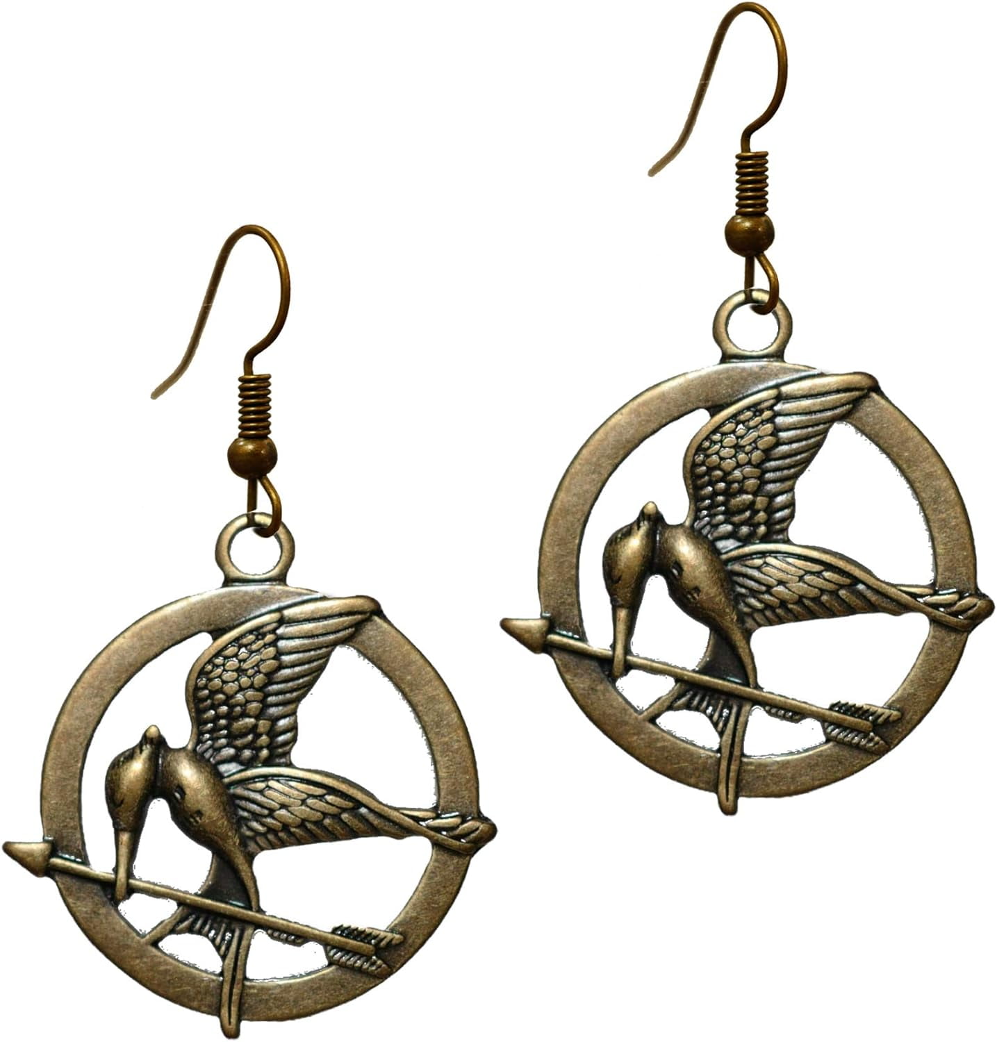 Gold Tone Vintage Tiny Birds - "MockingJay" Prop Rep Pin Antique Brass ...