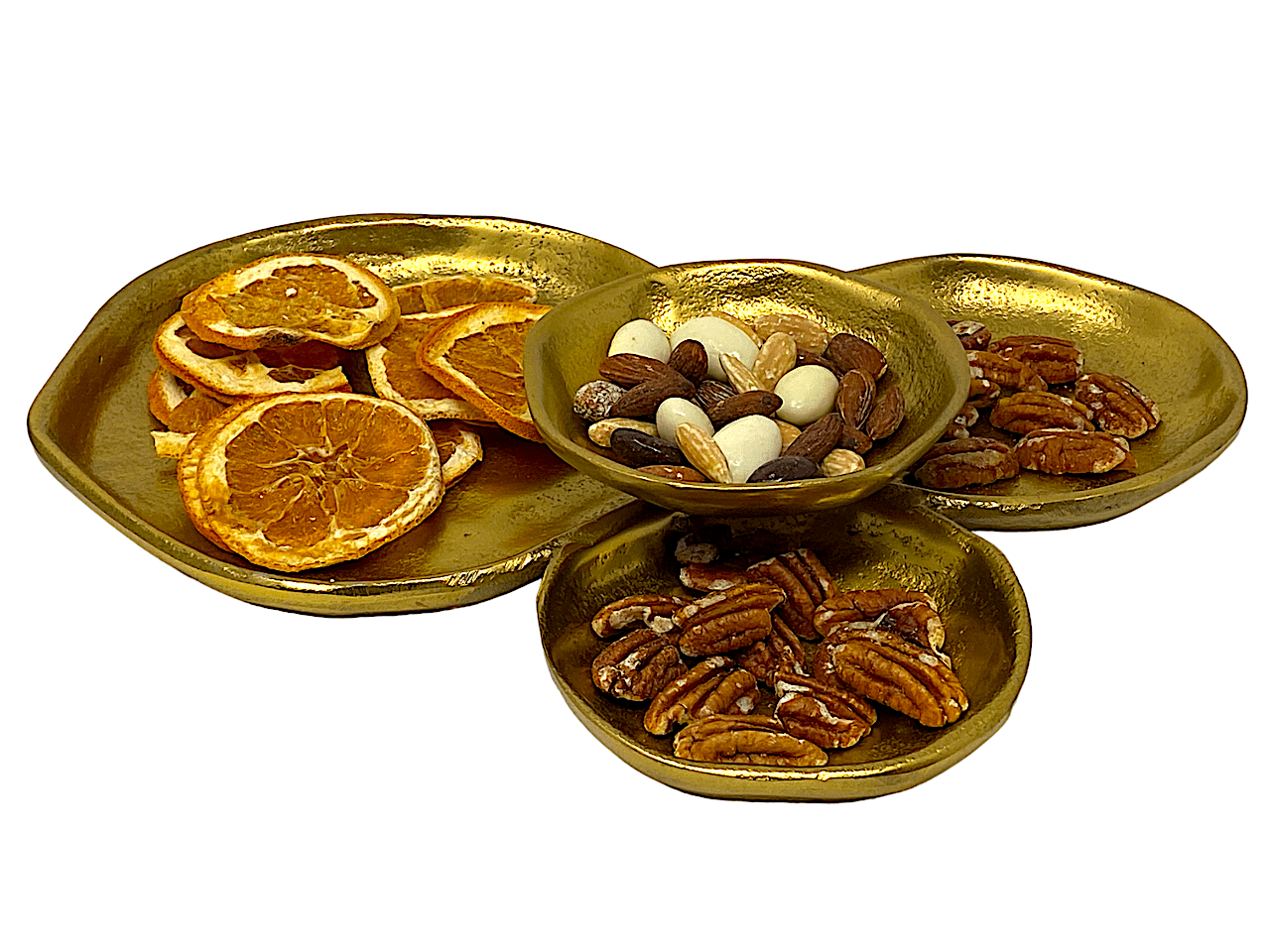 Gold Tray Elegant Metal Serveware For Nuts Dried Fruits Tapas ...
