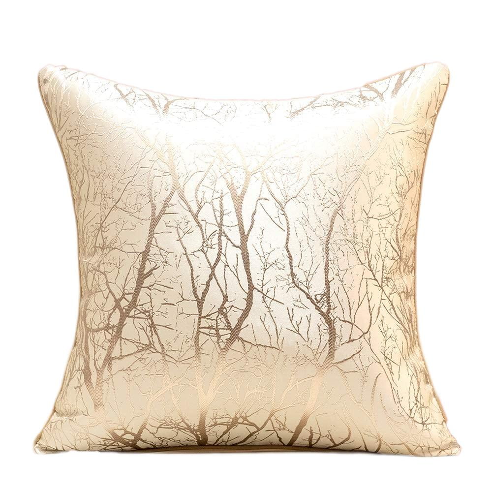 Gold Tree Branch Embroidery Cushion Case - Walmart.com