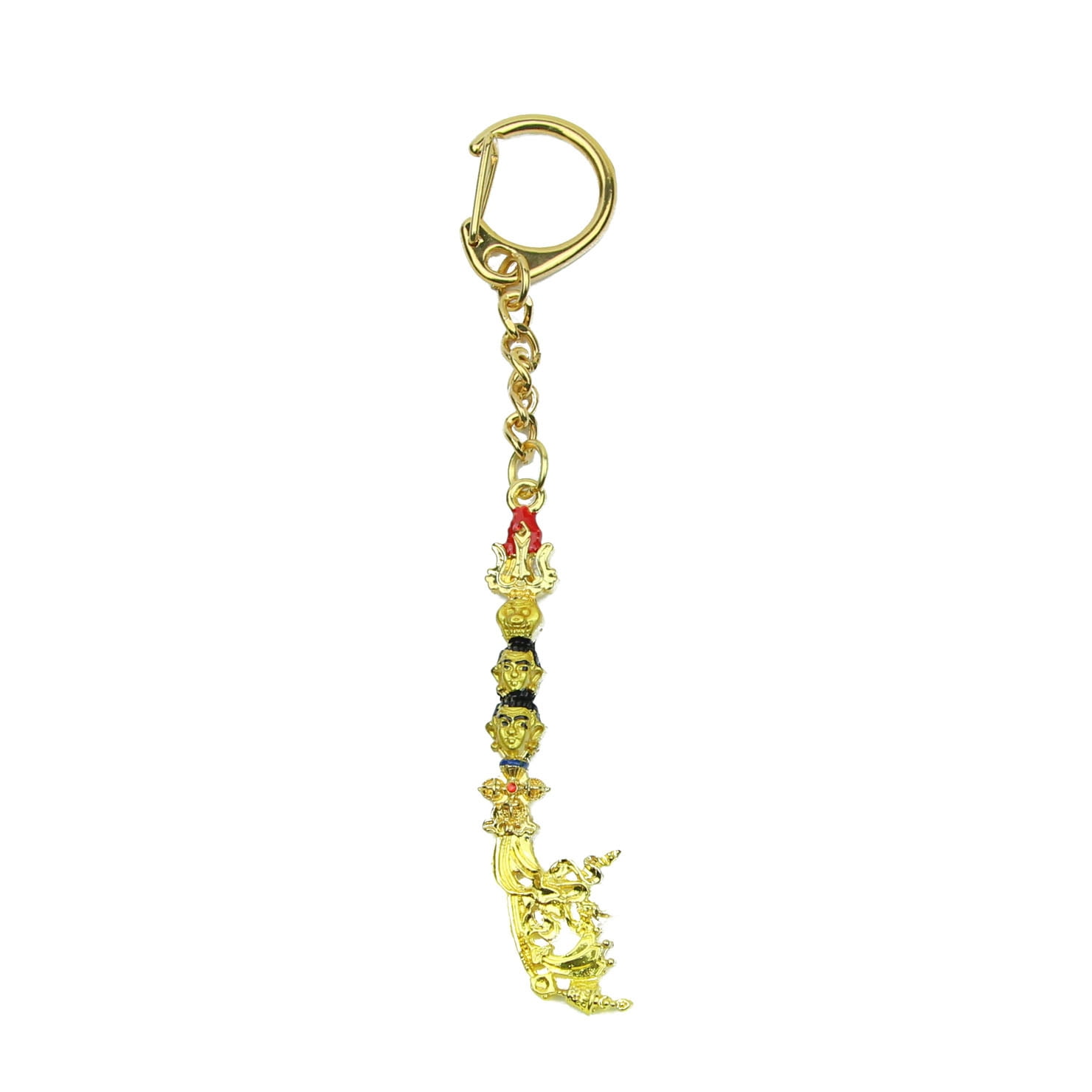 Gold Trident of Guru Rinpoche Keychain - Walmart.com