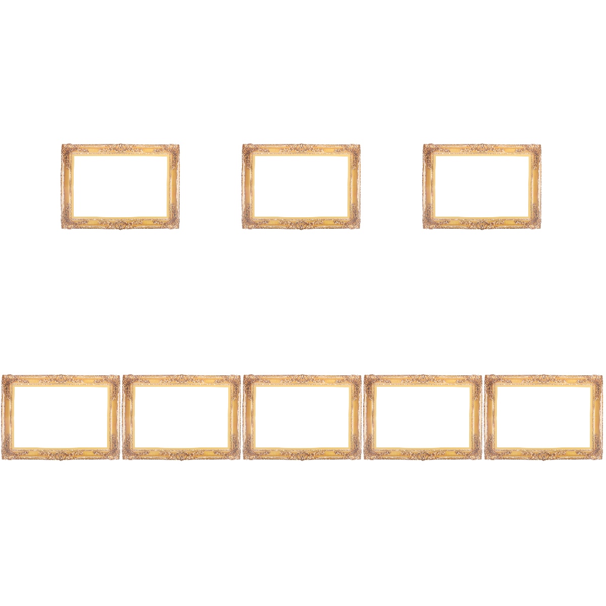 Gold Trim Nativity Decor 8 PCS Frame Edging Gifts Bride Picture Frames ...