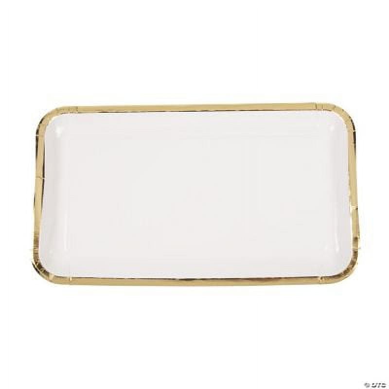 Gold Trim Paper Food Trays, Birthday, Party Supplies, 3 Pieces ...