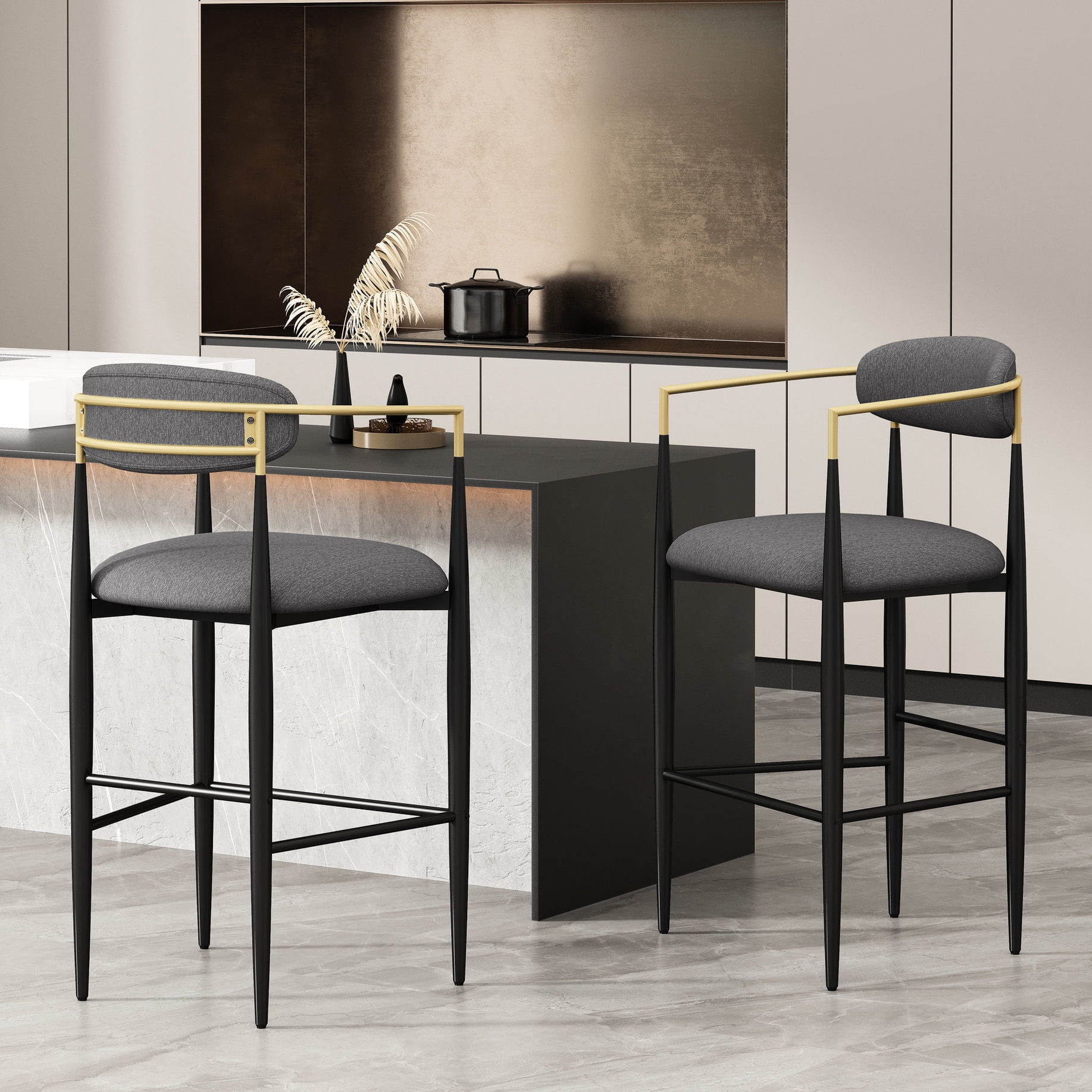 Gold Trimmed Iron - Sleek and Sturdy - Home Bar Decoration / Be an ...