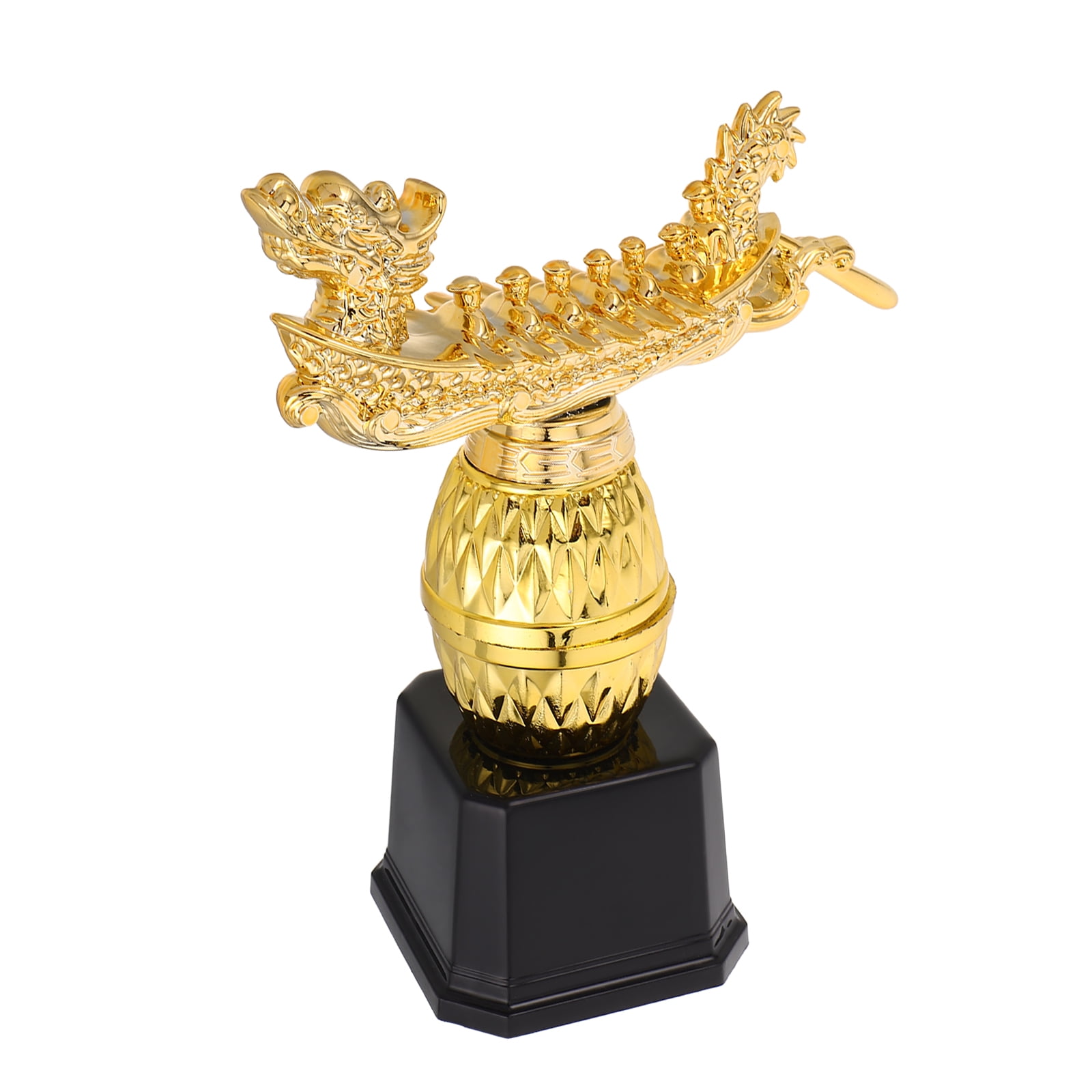 Gold Trophy Cup Plastic Dragon Boat Shaped Award Trophy First Place ...