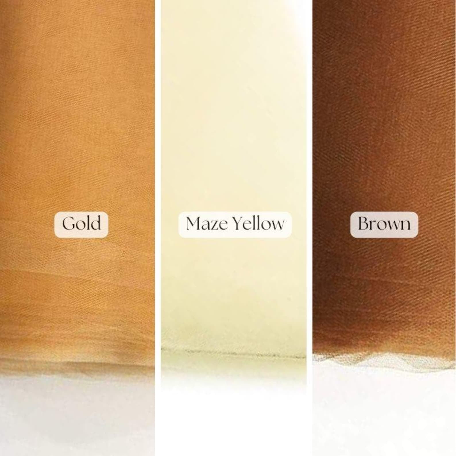 Gold Tulle Fabric Bolt – 108" x 50 Yards Extra Wide Soft Mesh for ...