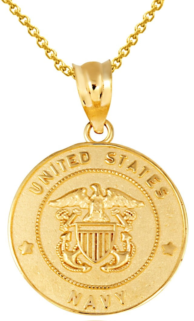 Gold United States Navy Officially Licensed Shield Eagle Anchor Emblem ...
