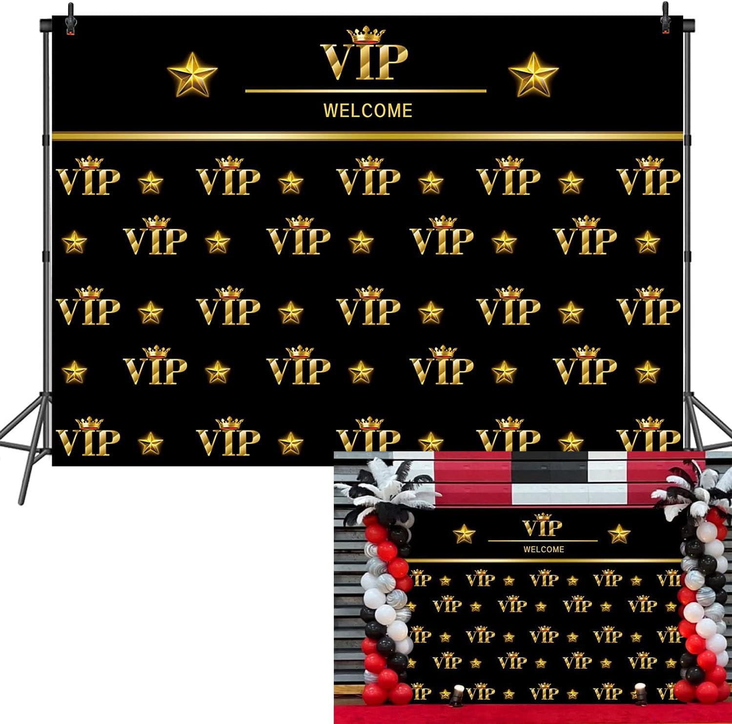 Gold VIP Backdrop VIP Party Decorations Banner Red Carpet Event VIP ...