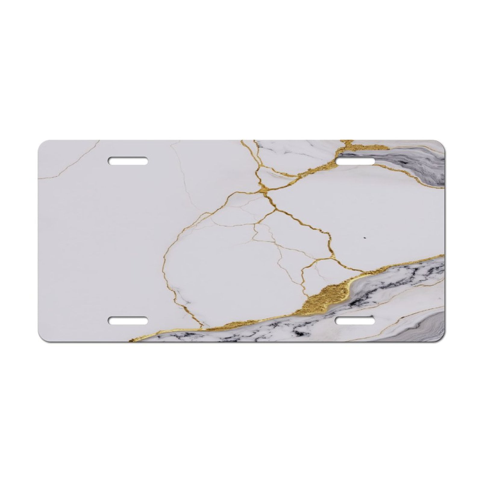 Gold Vein Marble Texture-1 Car Decorative Front License Plate,Vanity ...