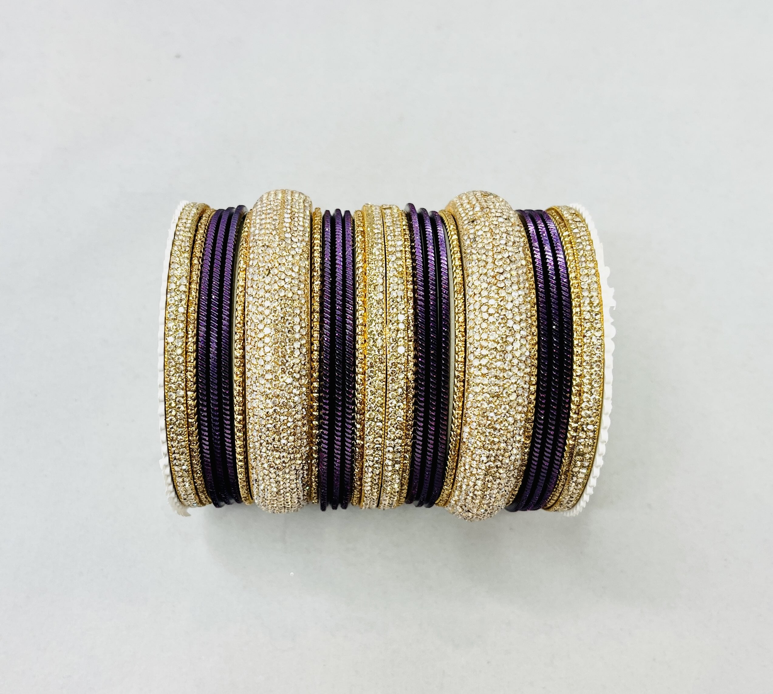 Gold & Violet Colored Bangles - Walmart.com
