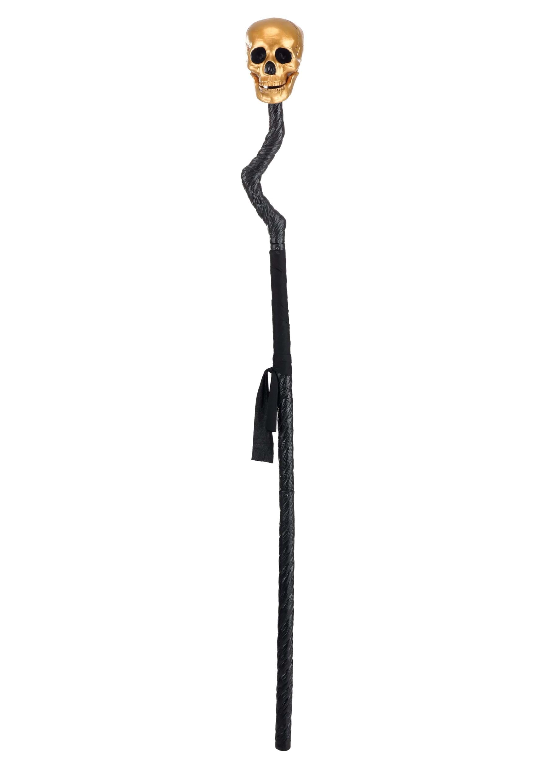 Gold Voodoo Skull Staff - Walmart.com