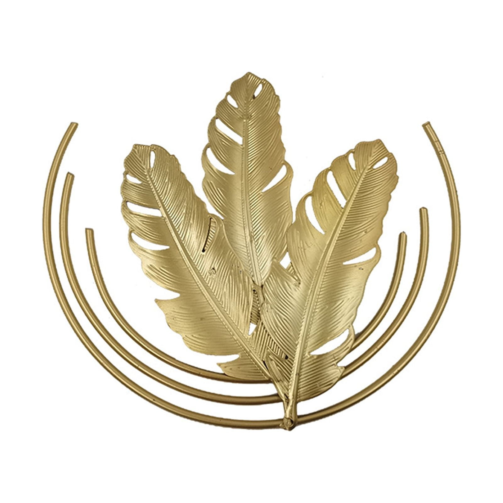 Gold Wall Decor, 9.1 Inch Iron Wall Sculptures, Metal Wall Art, Gold ...