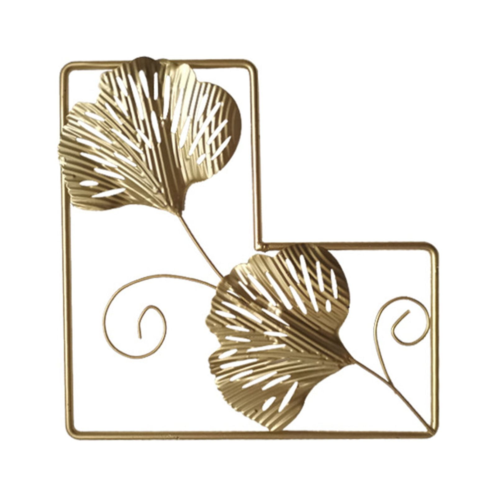 Gold Wall Decor, 9.1 Inch Iron Wall Sculptures, Metal Wall Art, Gold ...