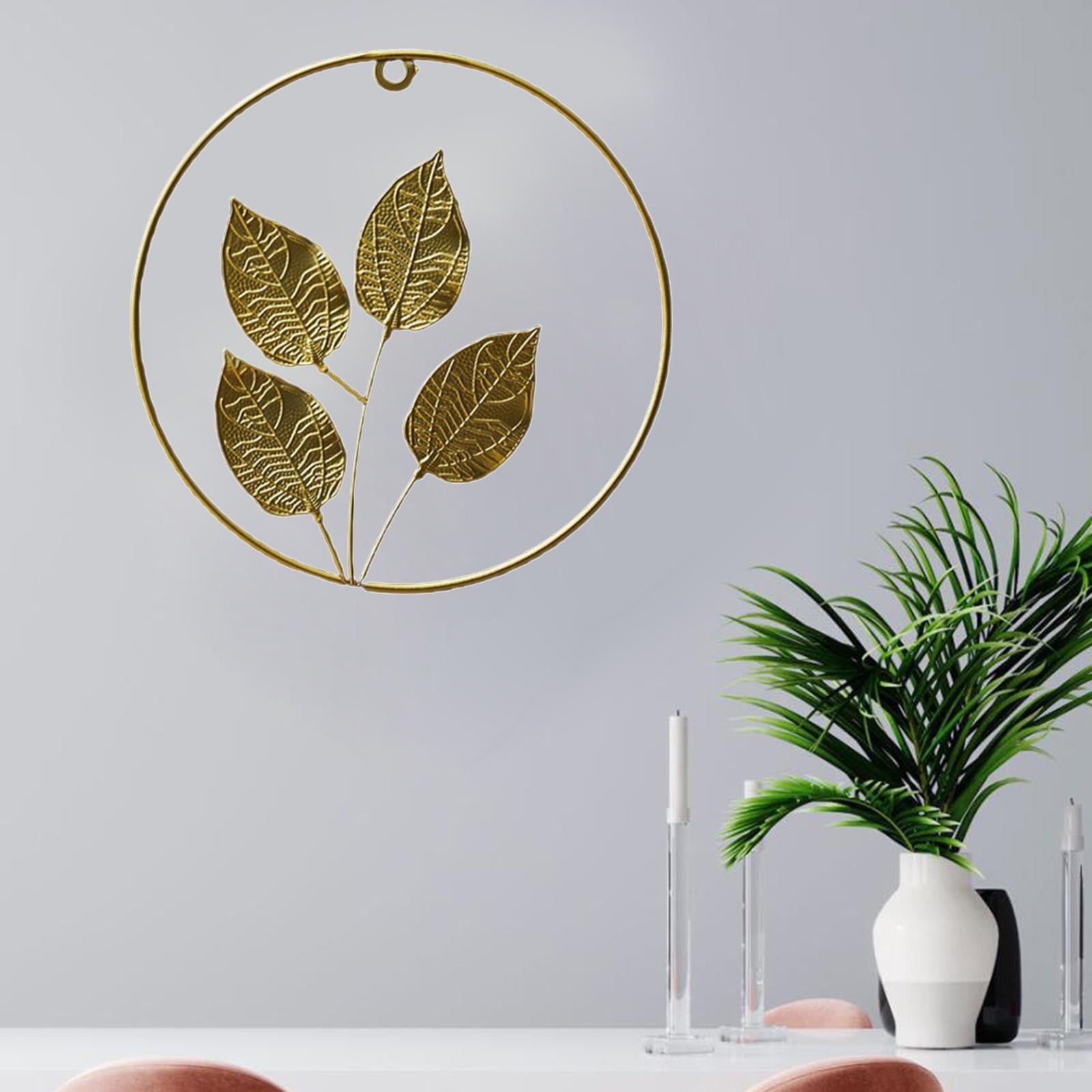 Gold Wall Decor, Gold Wall Art Decor Gold Leaf Wall Decor for Bedroom ...