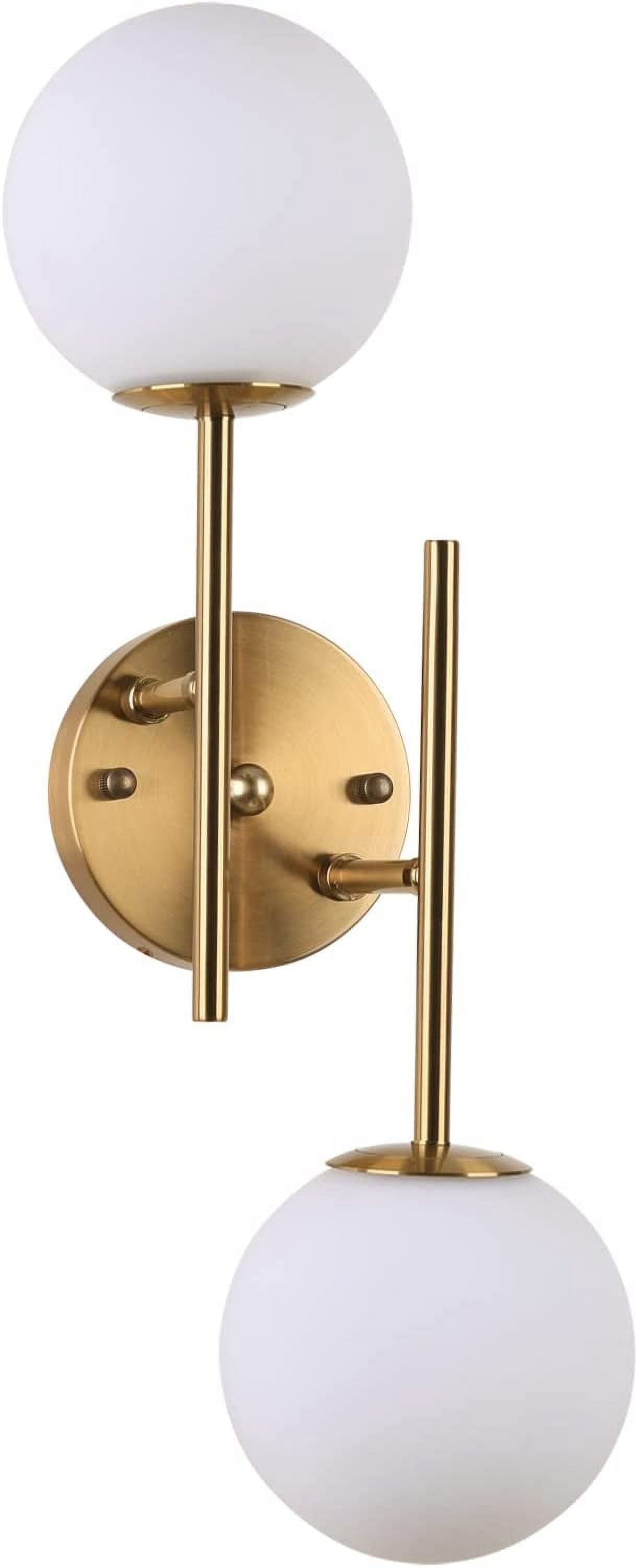 Gold Wall Sconce, 7.5" W x 20" H, G9 Base, Compatible with LED or ...