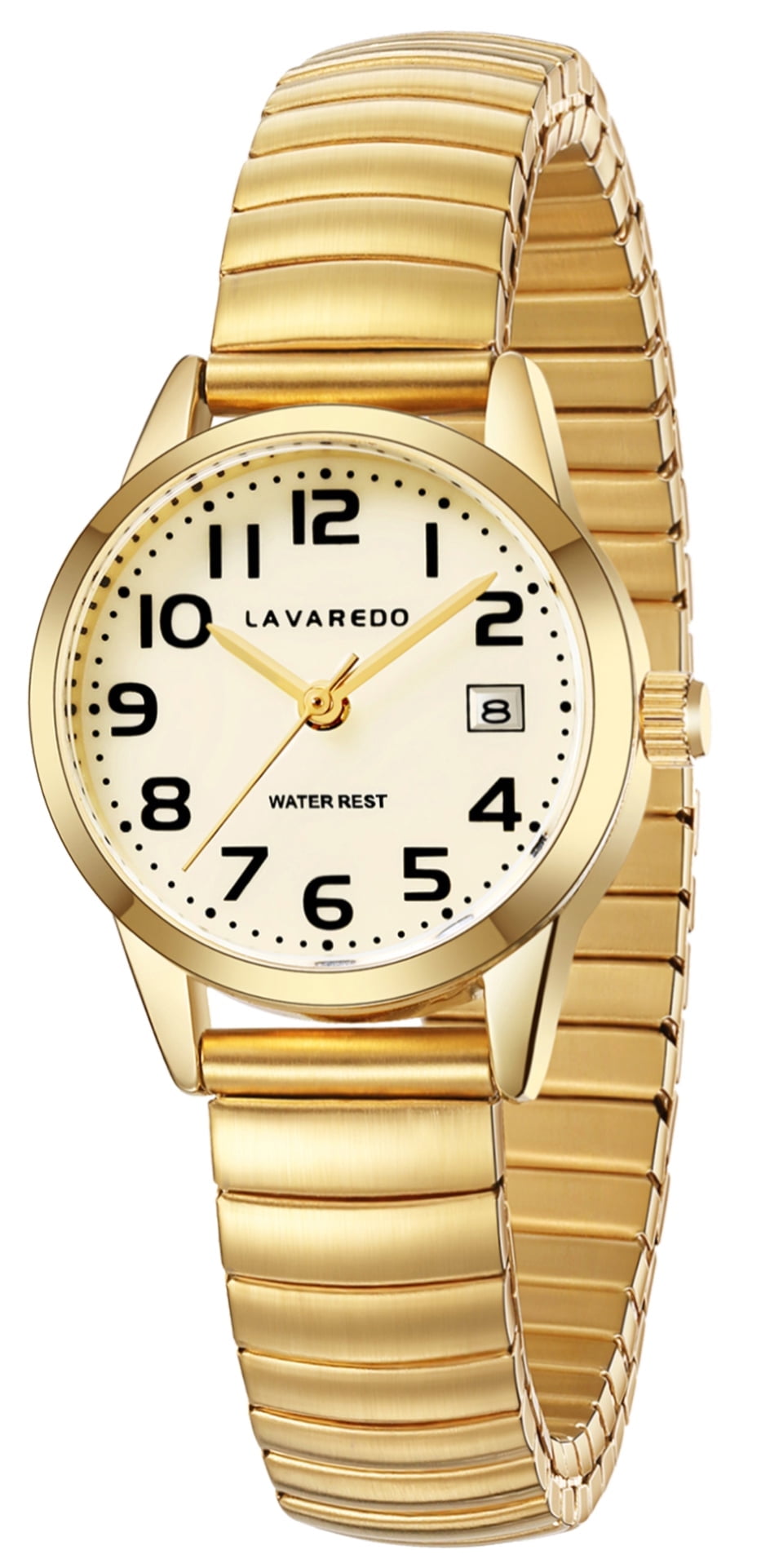 Alps Gold Watches for Women, Easy Reader Ladies Quartz Analog ...