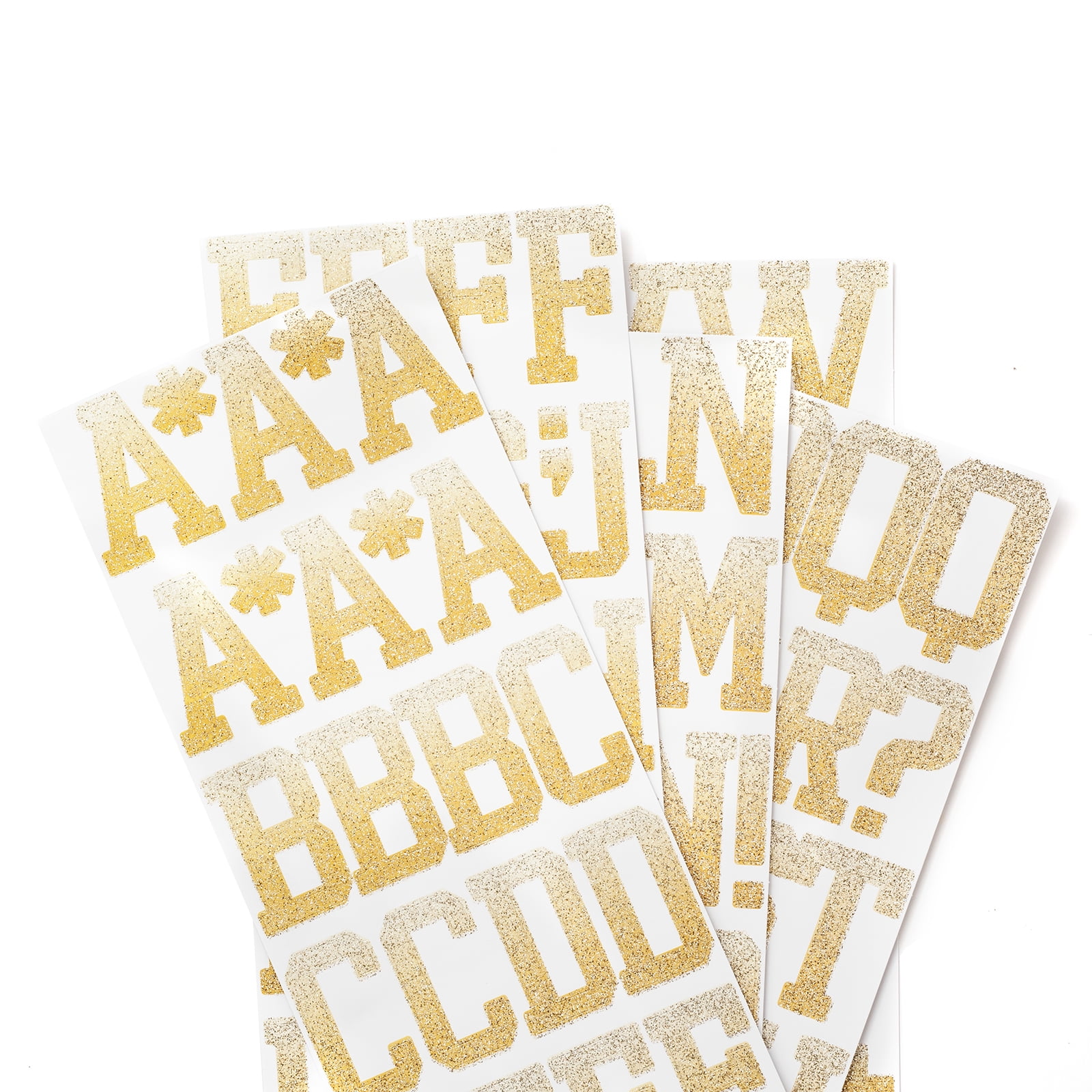 Gold & White Glitter Ombre Alphabet Stickers by Recollections - Walmart.com