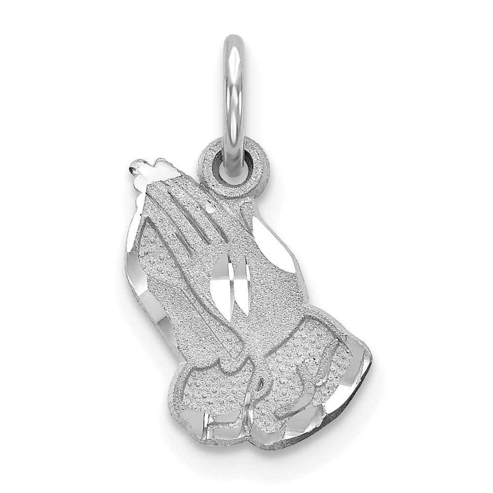 Gold White Gold Praying Hands Charm Pendant, Made in USA - Walmart.com