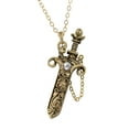Gold Women Royal Sheathed Dagger Sword with Engraved Handle Medieval ...