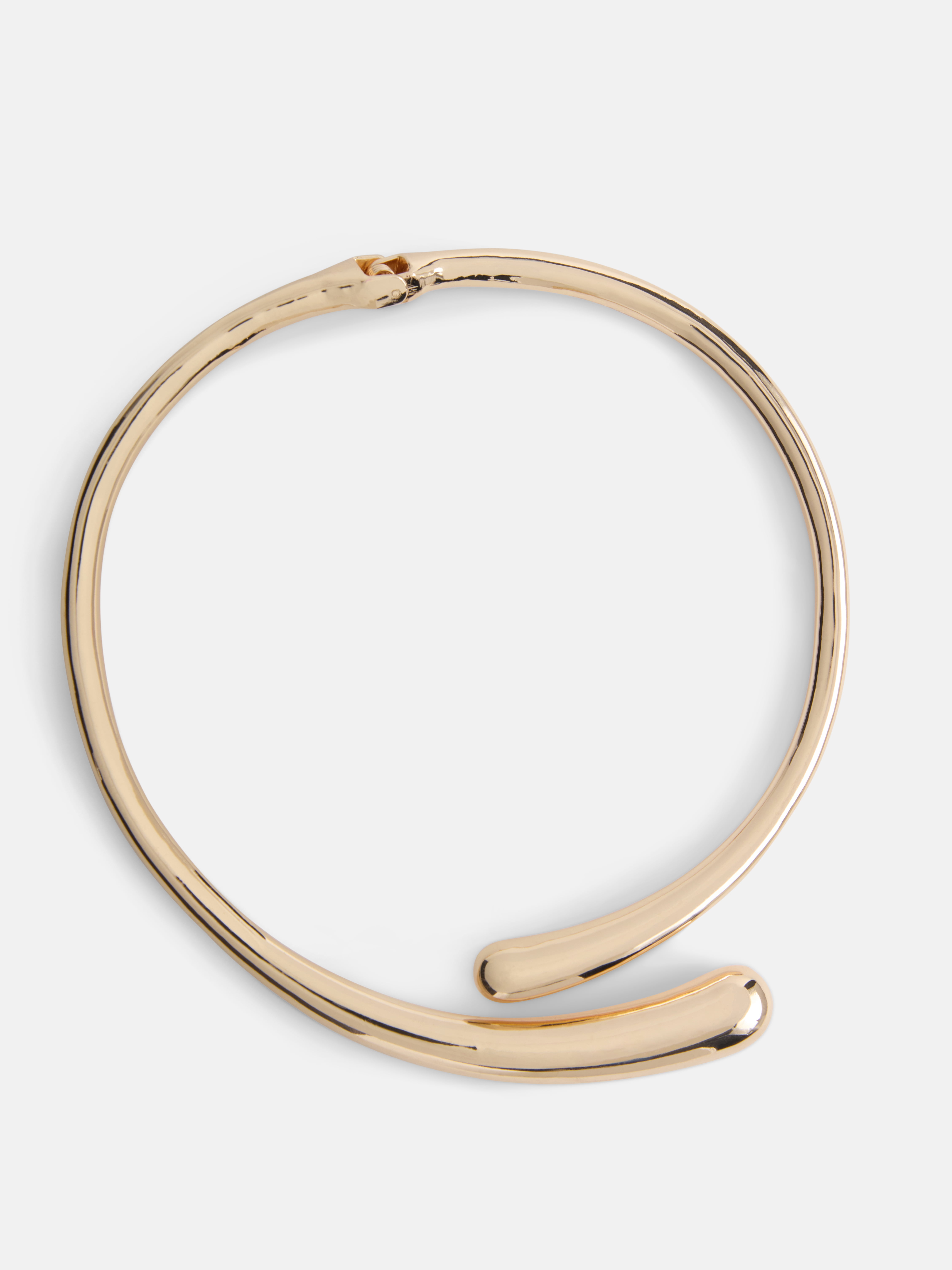 Scoop Women's Gold Tone Sculpted Choker Necklace - Walmart.com