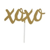 Gold XOXO Cake Topper - Walmart.com