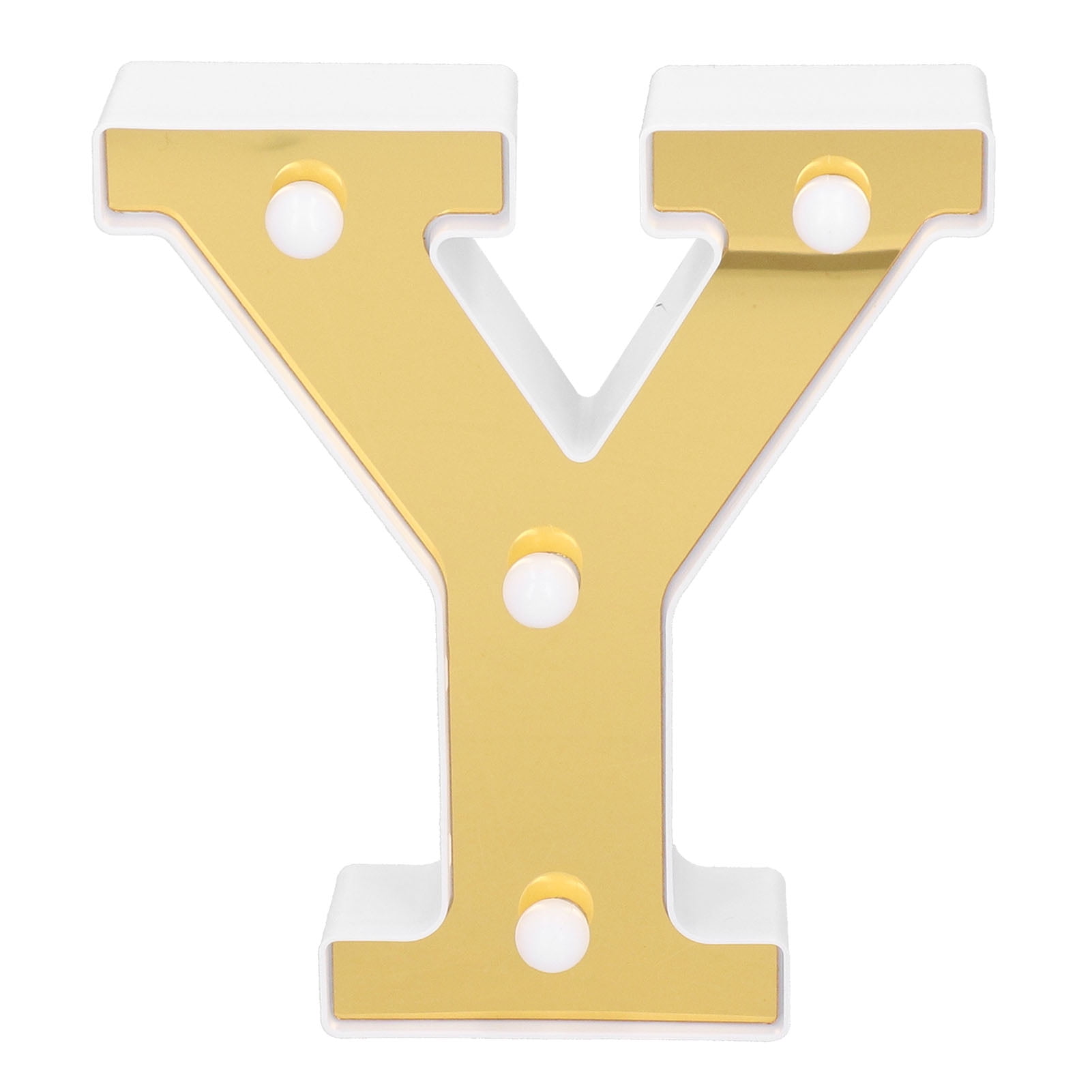 Gold Y‑Shape Alphabet Lamp Indoor Wedding Proposal Birthday Party ...