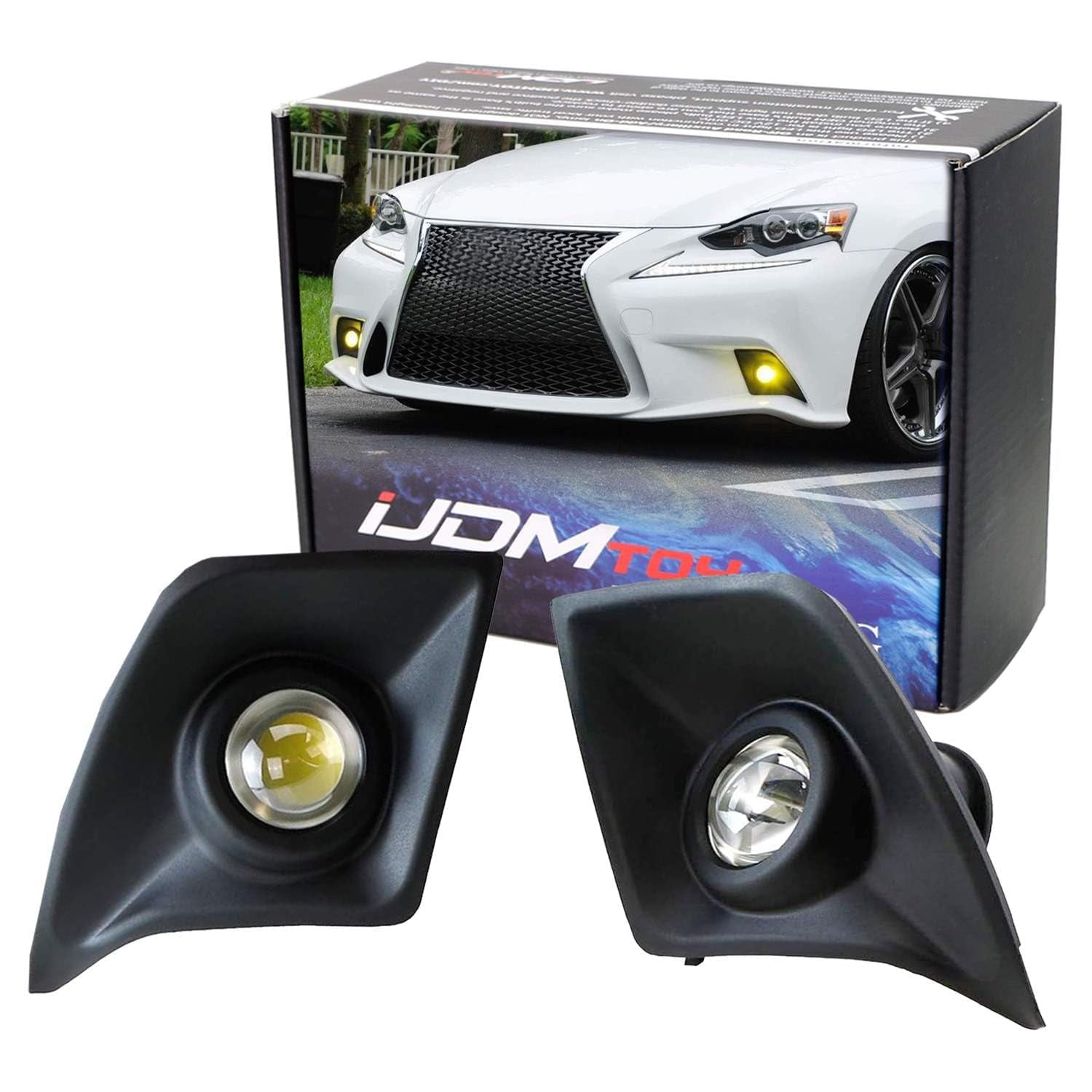 Gold Yellow Projector Lens LED Fog Lights For 2014-2016 Lexus is F ...