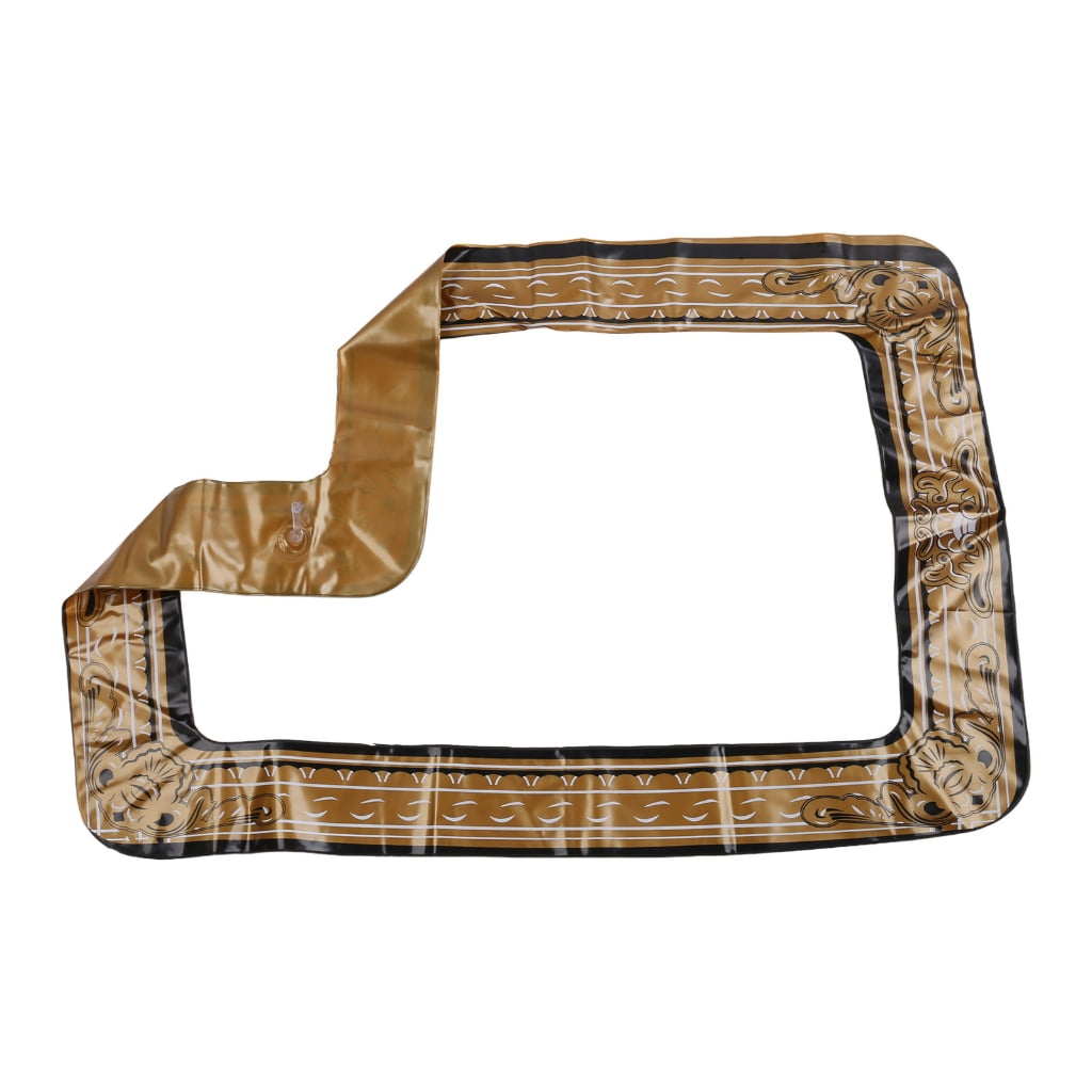 Gold and Black Inflatable Photo Frame Funny Picture Frame Handheld ...