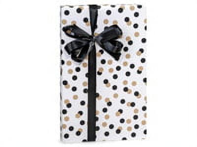Gold and Black Polka Dots Golden Holiday Dots Holiday Christmas Gift ...