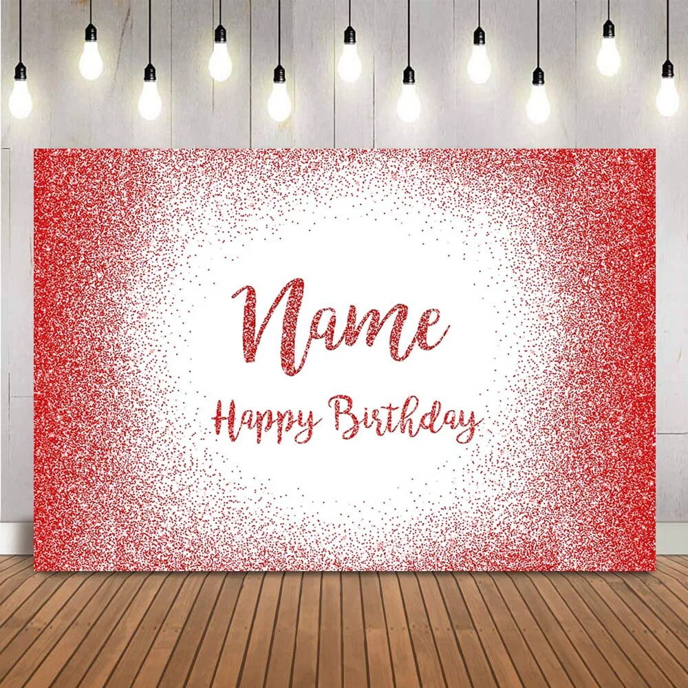 Gold glitter happy birthday party custom background for photo studio ...