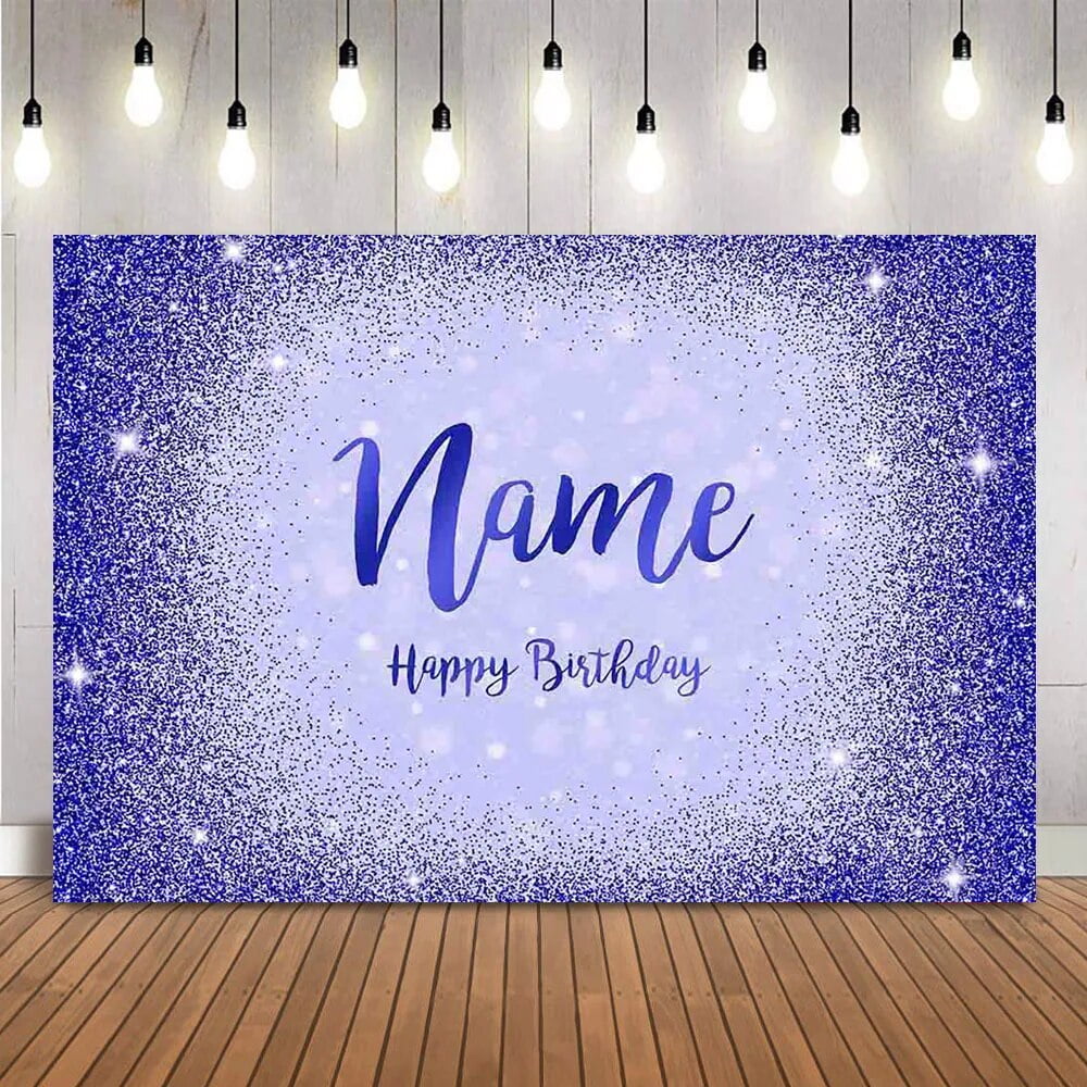 Gold glitter happy birthday party custom background for photo studio ...