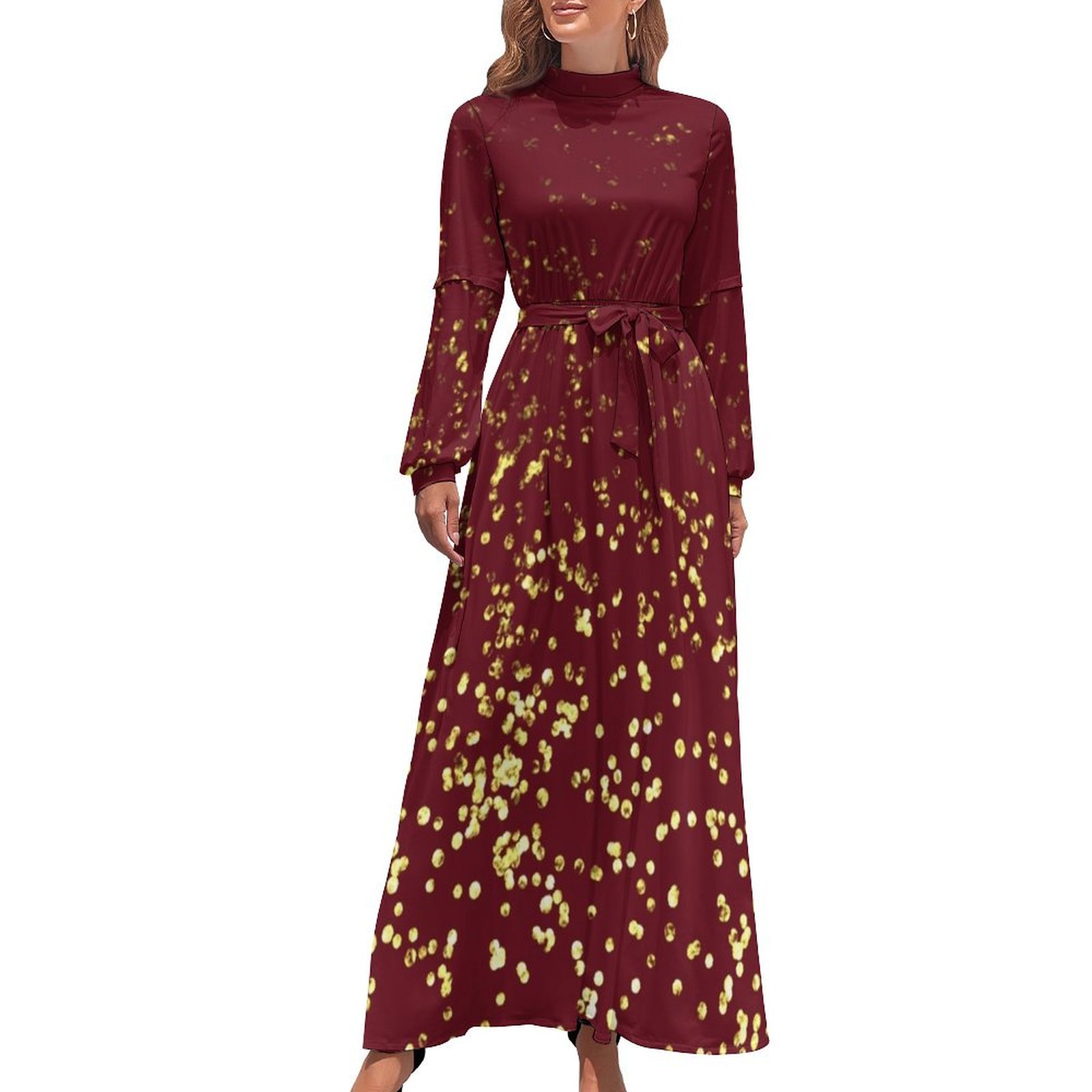 Gold glitter pattern for wedding valentines day Long Dress Prom gown ...