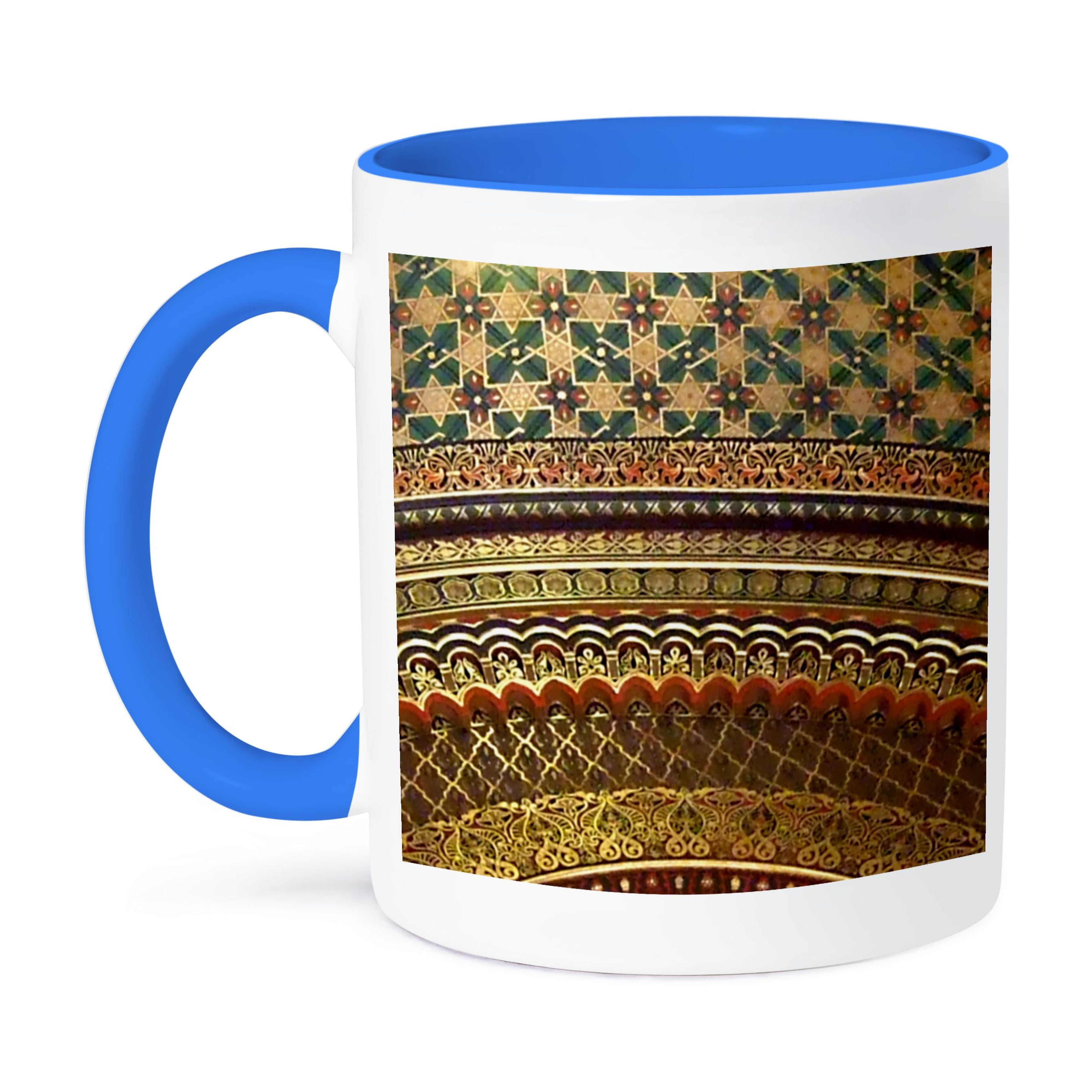 3dRose, Gold-look stripe pattern with magen david stars - matte Middle ...